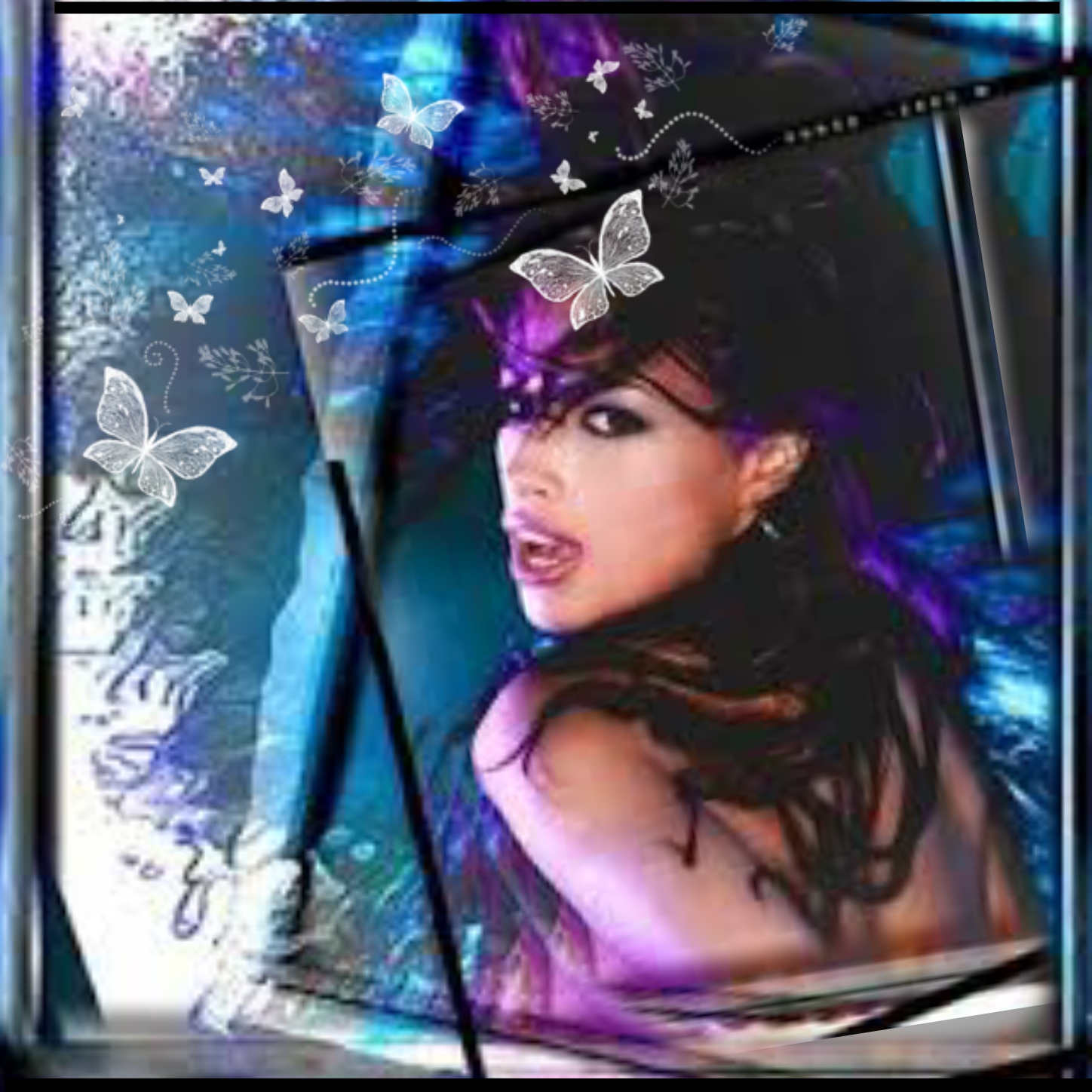 marialedesma1958's Kimi Art Frames - 2014 January - 2015 - Graffitti Blue Move Picture With ...