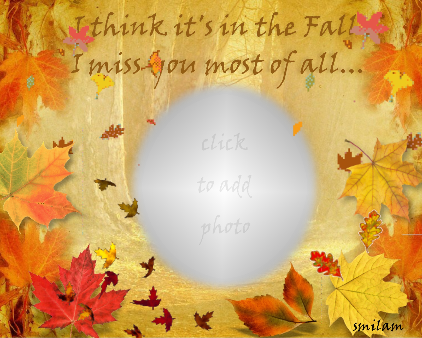 smilam's Seasonal Frames, Fall and Winter - Autumn, Fall Frames - I ...