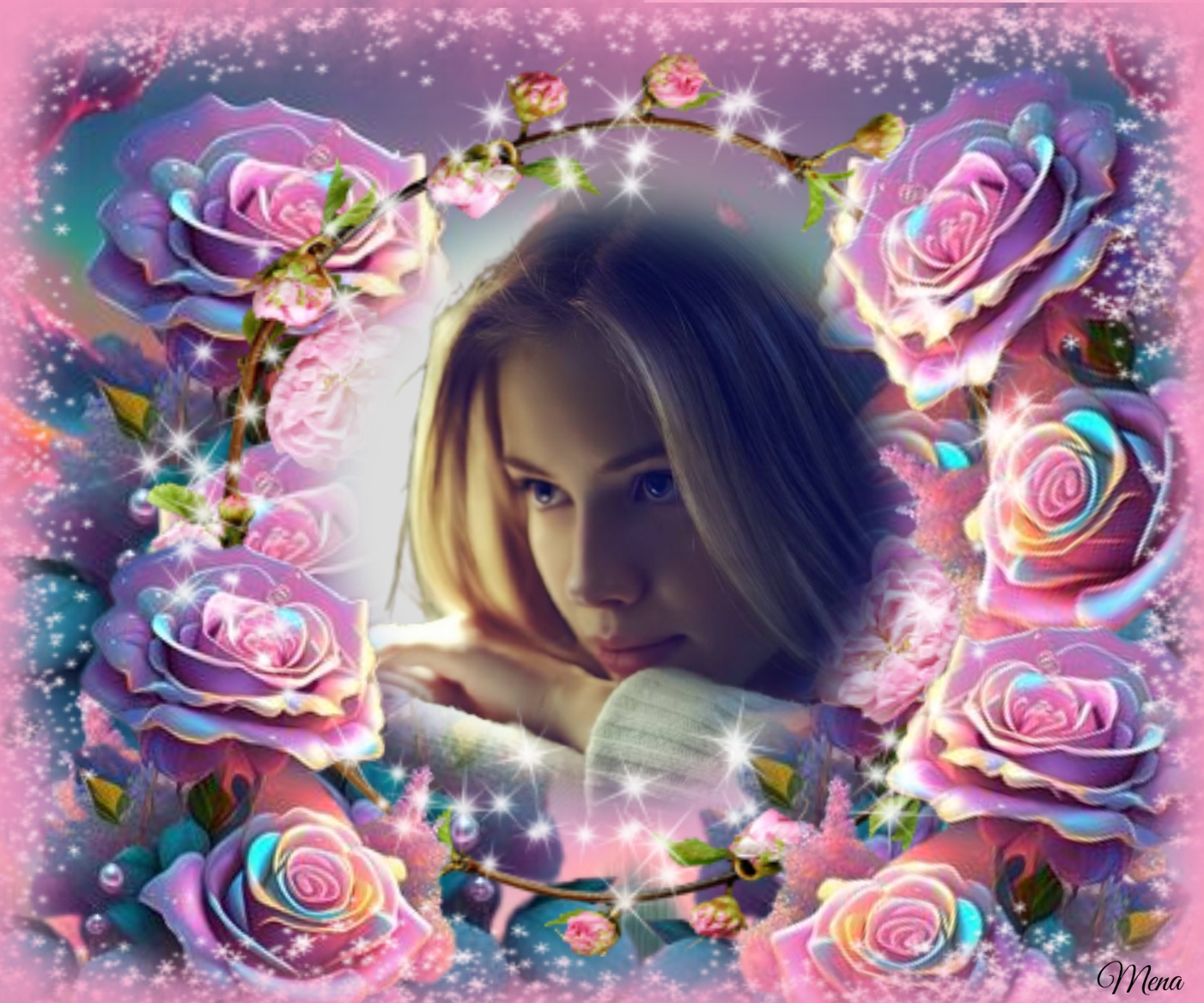 Mena's Frames - Mena Me Love Roses - Mena Kimi Art Frames Molduras Diversas - Mena Kimi Art ...