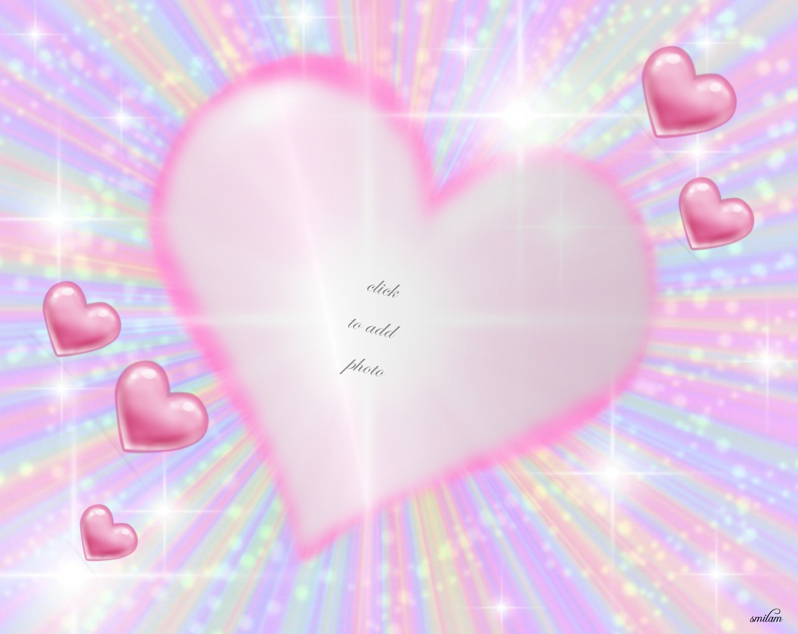 smilam's I Love You Frames - Love Frames - Sparkly Heart Love Sparkles ...