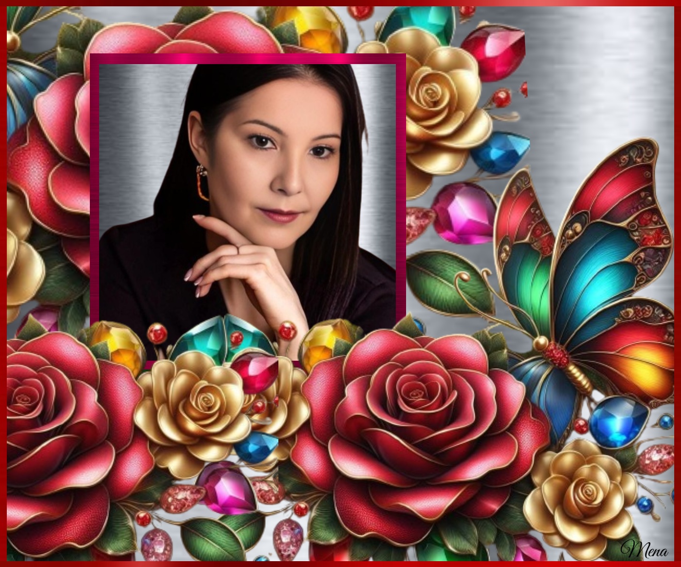 Mena's Frames - Mena Me Love Roses - Mena Kimi Art Frames Molduras Diversas - Mena Kimi Art ...