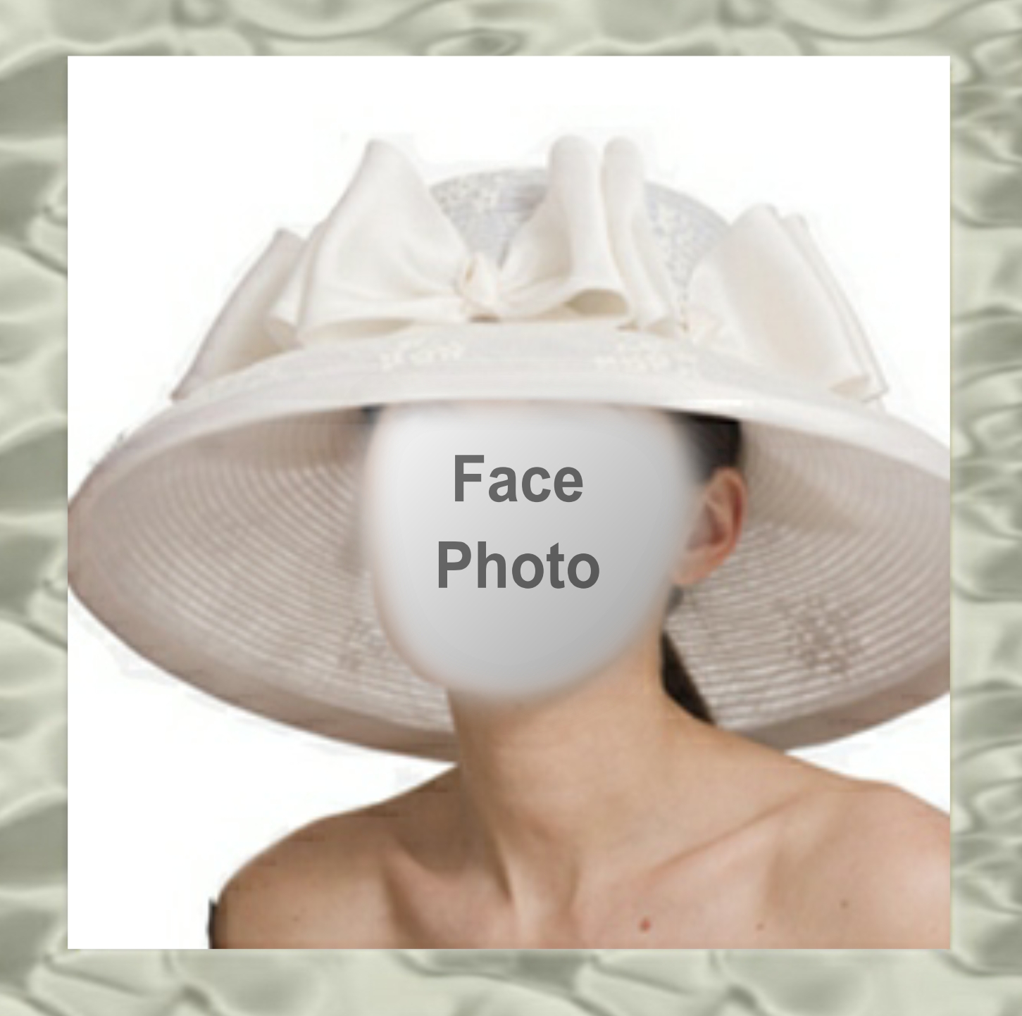 Amy Lynn's Face Cut-Out Frames - 2009 May - Elegant White Hat Pretty ...