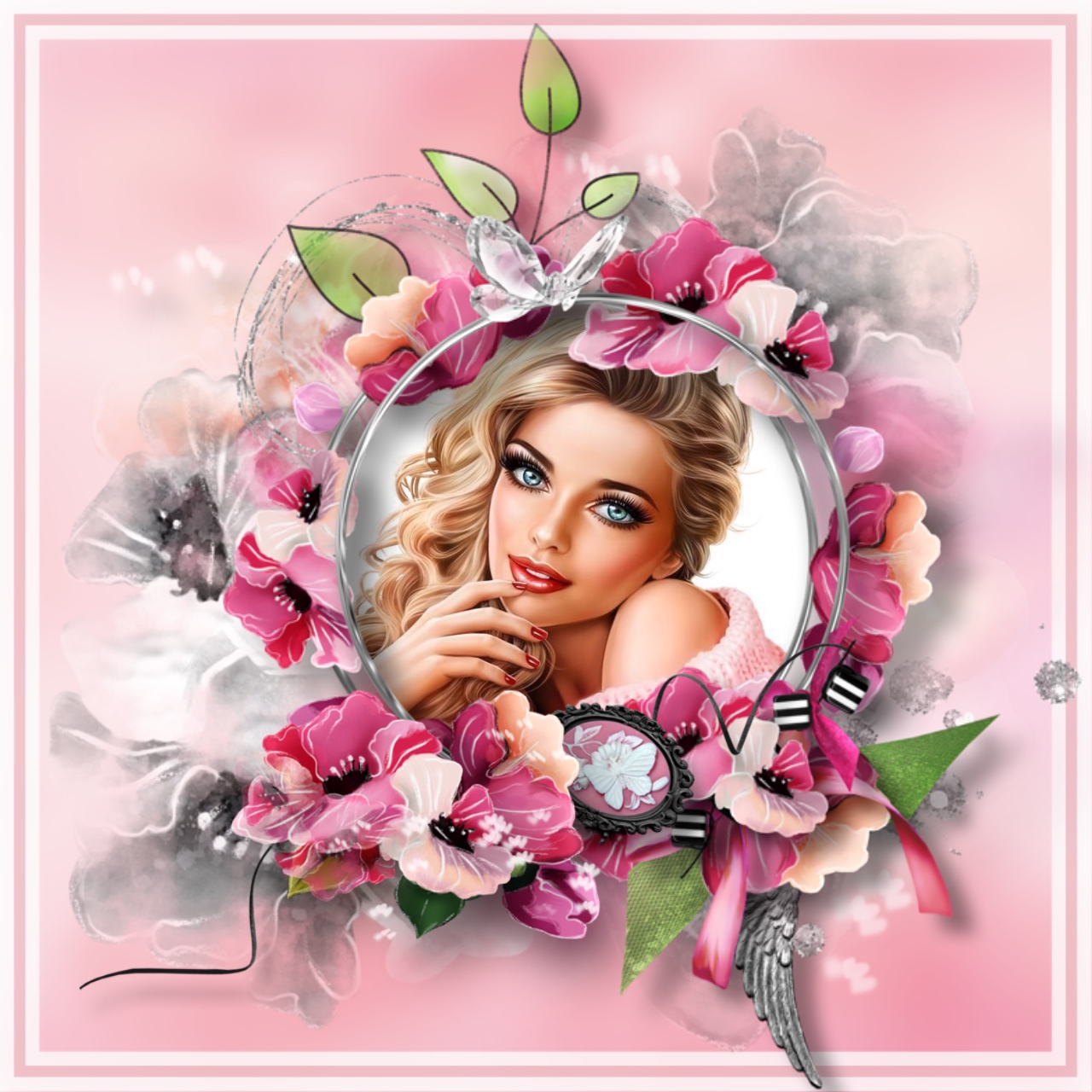 Nette's Girly Girl Frames👩‍🦳 - Photo Frame Imikimi Land Frame Hot Stuff ...