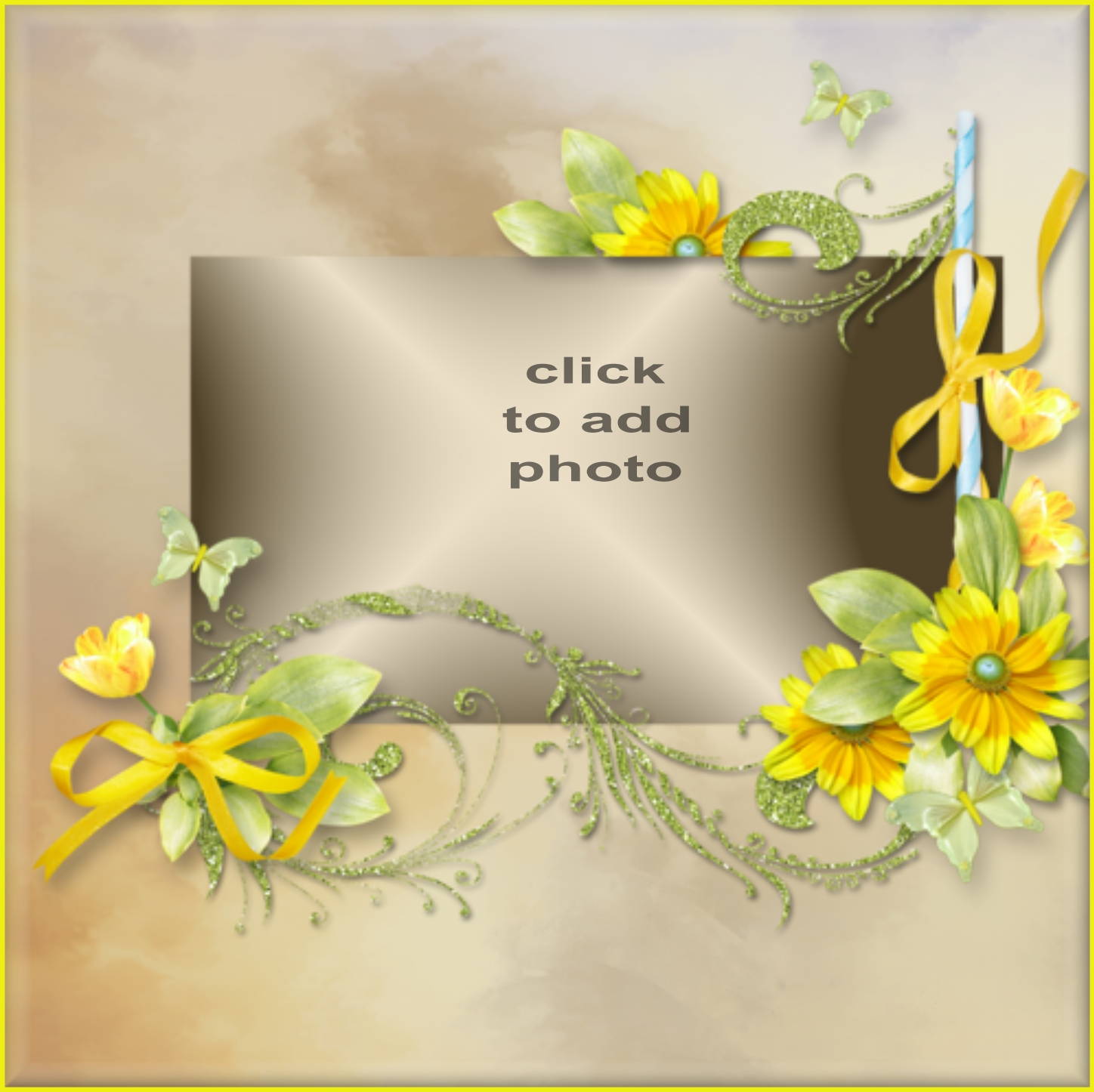 weejock's Scrapbook Frames - 2013 October - Pretty yellow flowers ...