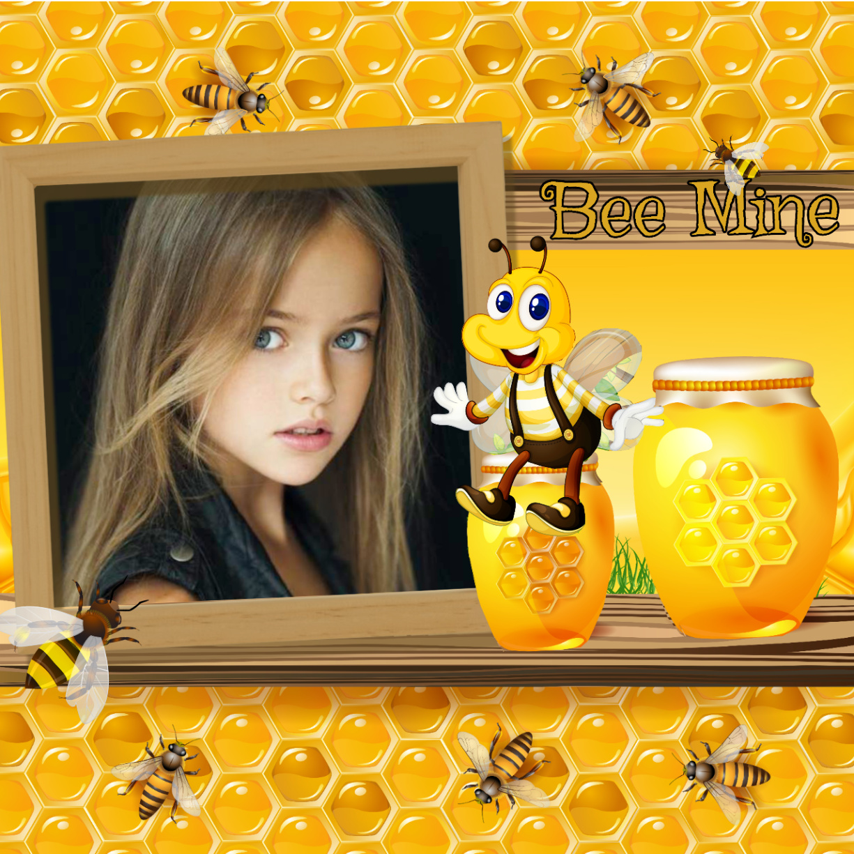 Nette's Kid Photo Frames🏄‍♀️🏂 - 2016 February - 2016 March - Bee Mine ...
