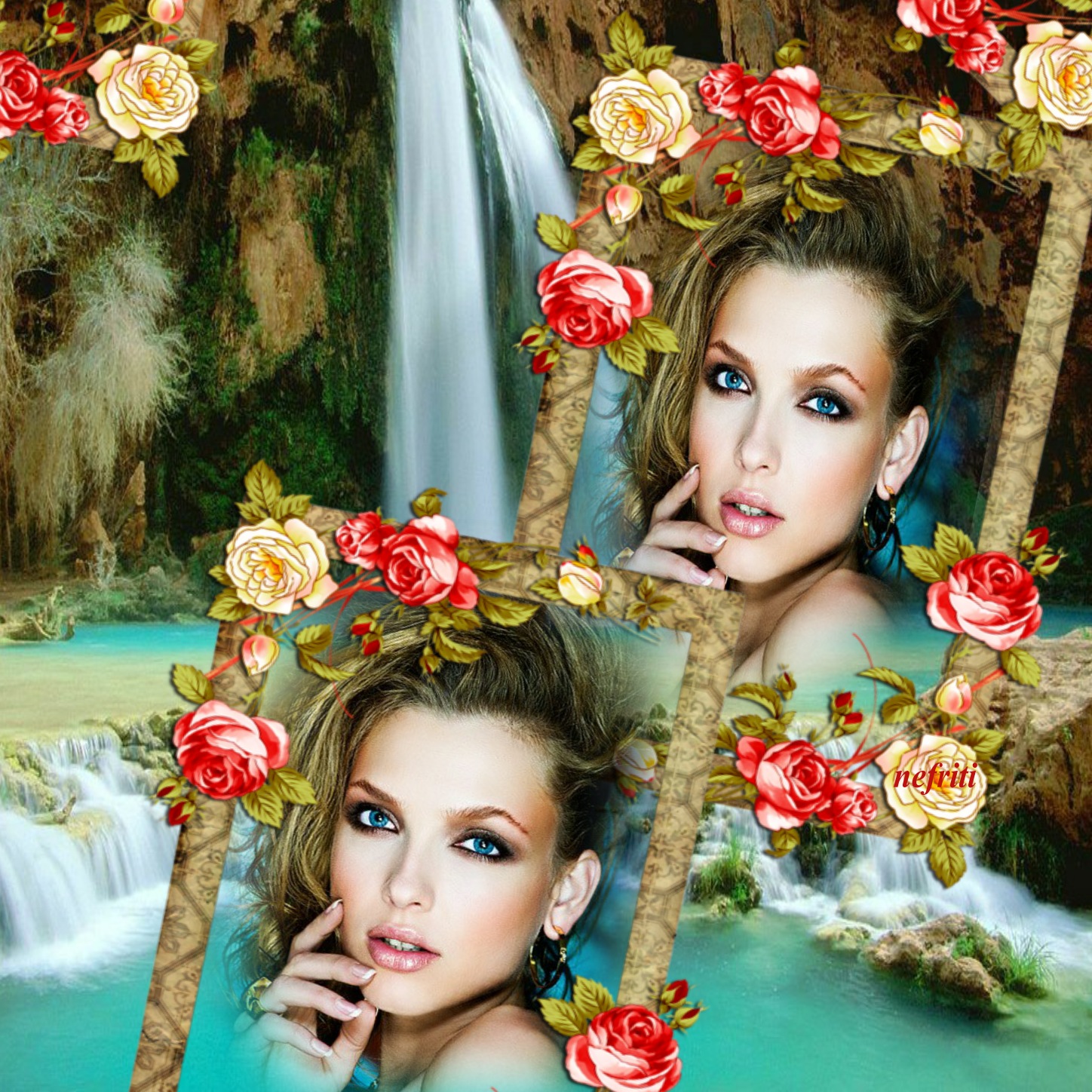 nefriti's Classic Kimi Frames - 2012 February - 2012 April - nefriti-Double frame Thanks for ...