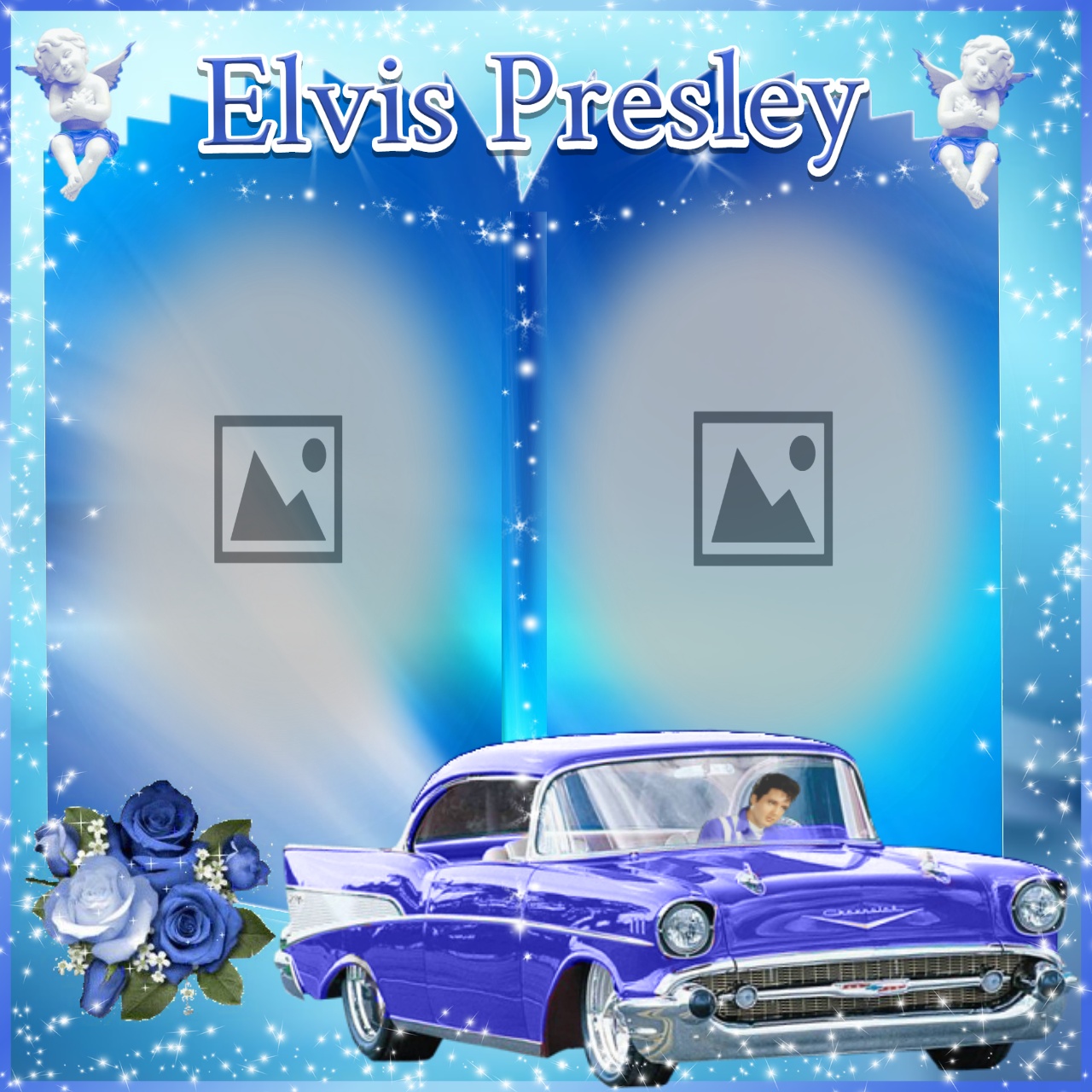 Sinnlich's Celebrity Frames - Elvis Presley --- - Blue Angel , 2 Frames ...