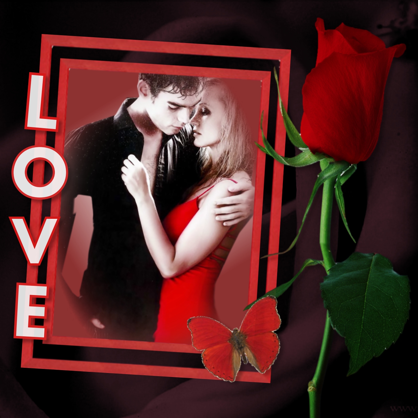 marialedesma1958's Picture Frames - 2012 April - Red And Black Frame ...