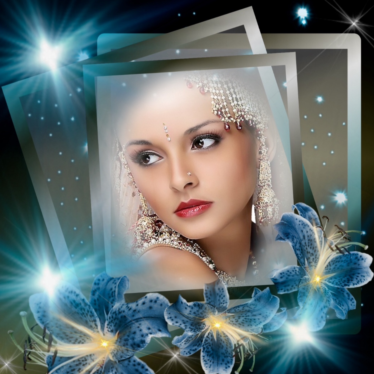 Wienie Coppen's Love romance - abstract frame portrait - abstract frame ...