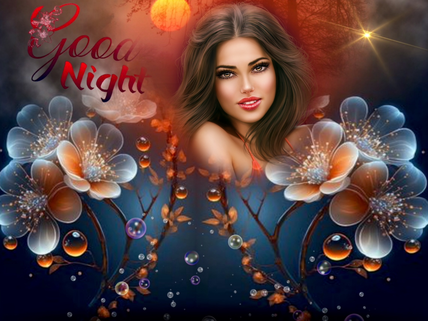 Wienie Coppen's Flowers,Goodnight,Sunset - bubbles flowers goodnight ...