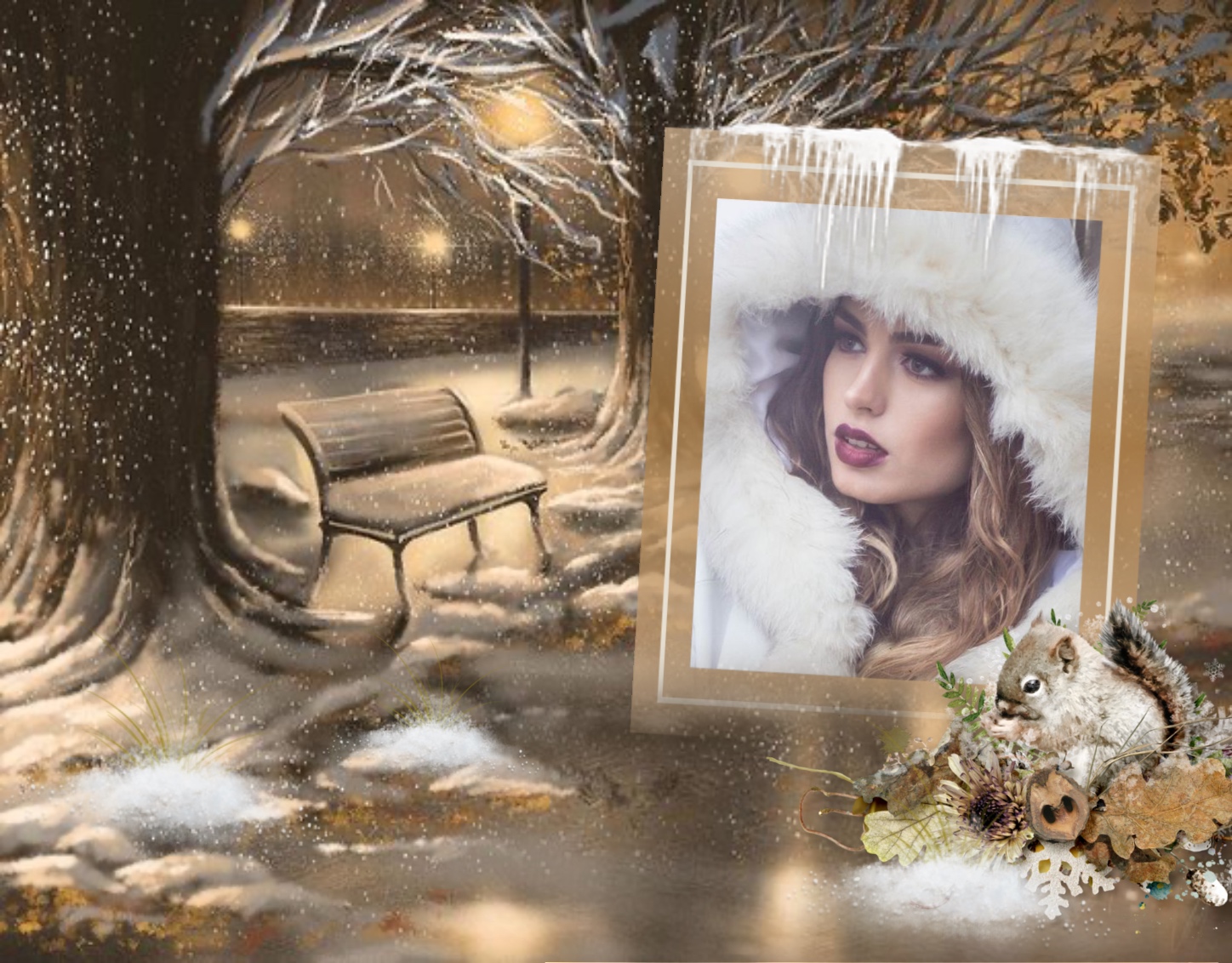 Nette's Winter Snow Frames☃️ ️ - Winter Snow2019 - Winter 2019 First ...
