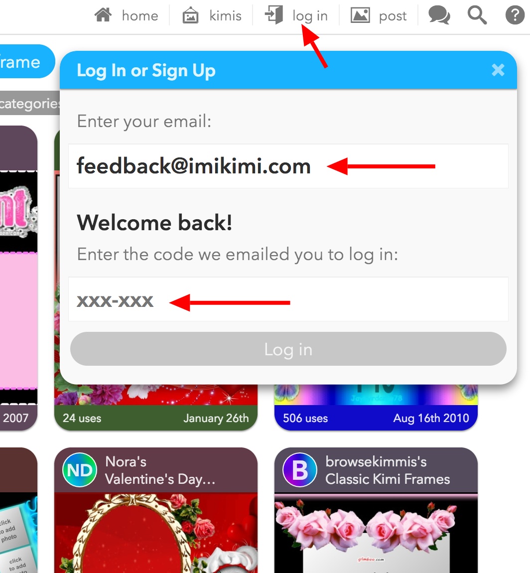 ImikimiHelp's Log In to Zo.Imikimi - com/Kimis or an App, click on the login button and - To ...