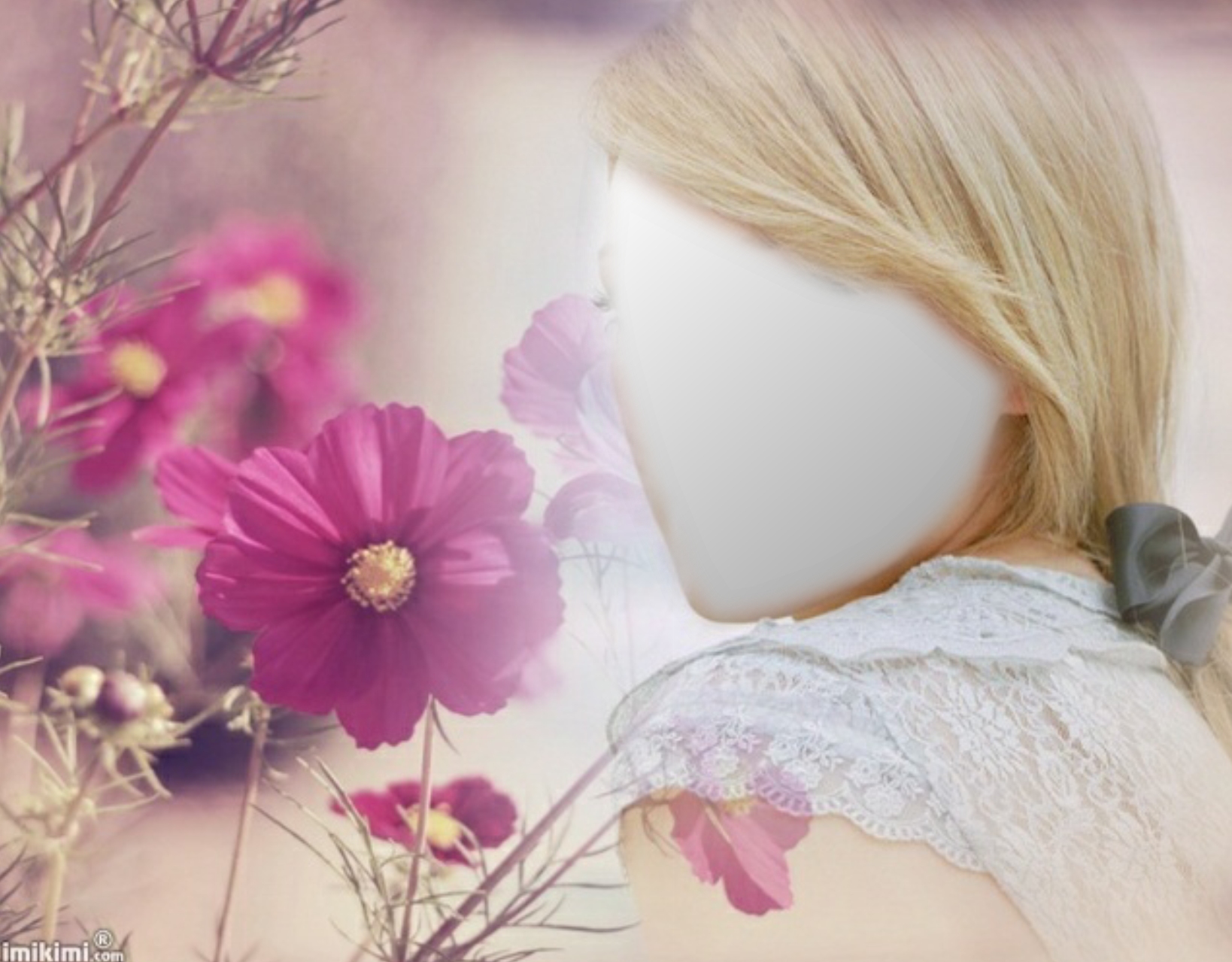 jbedwards007's Face Cut-Out Frames - 2012 September - Pink Flowers Face ...