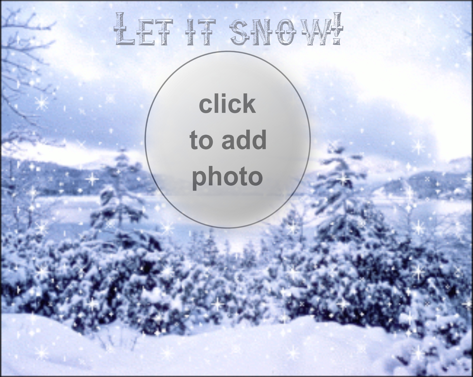 smilam's Seasonal Frames, Fall and Winter - Let It Snow - Let It Snow ...