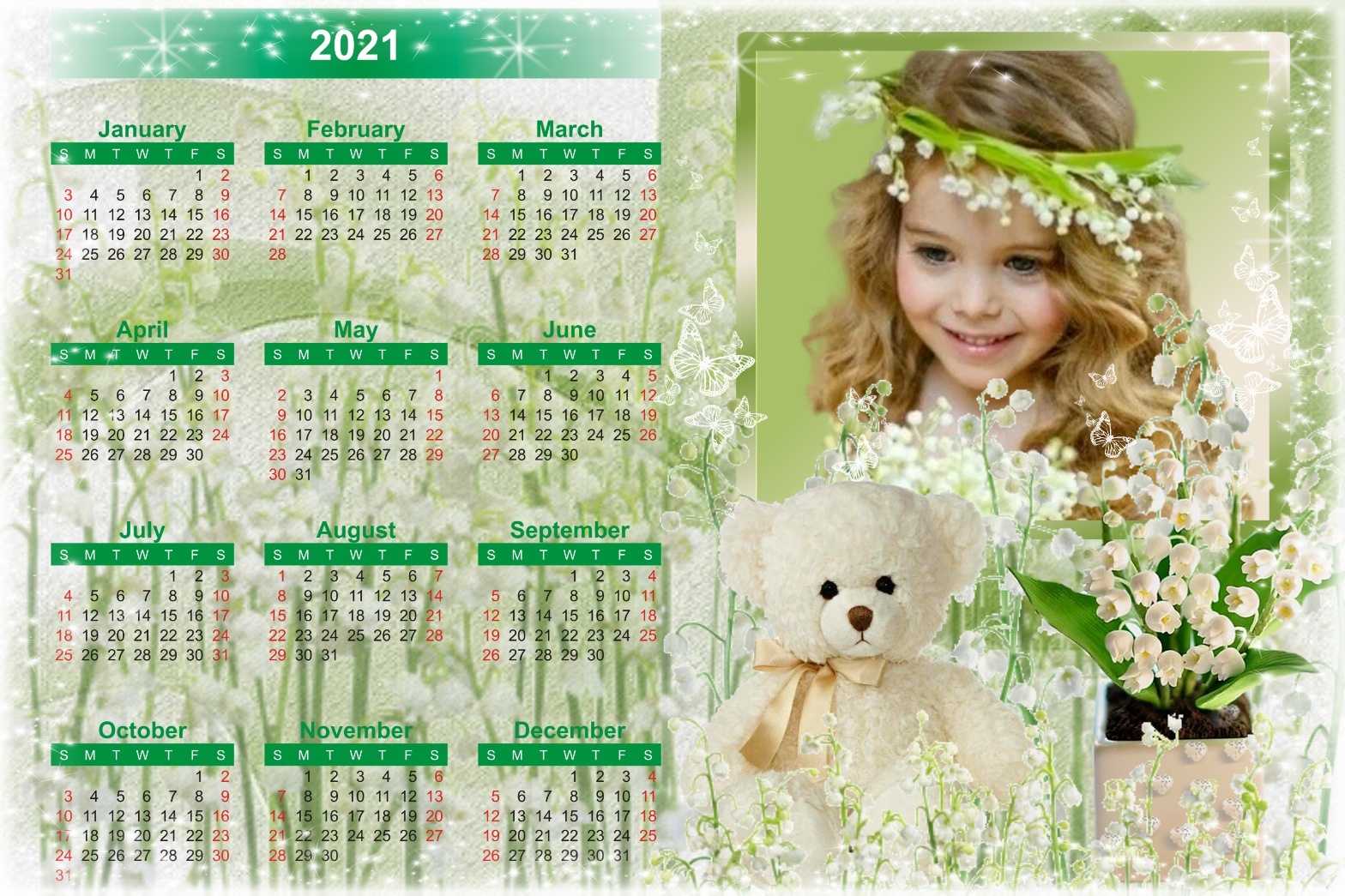 Sinnlich's Calendar Frames - 2021 - Sinnlich's Calendar Frames - 2021