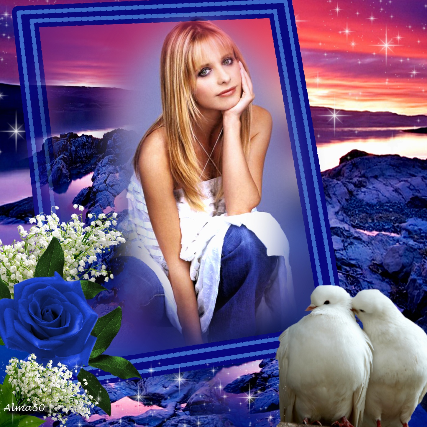 alma50's Sunsets, Scenery and Nature Frames - 2011 June - Blue Frame in ...