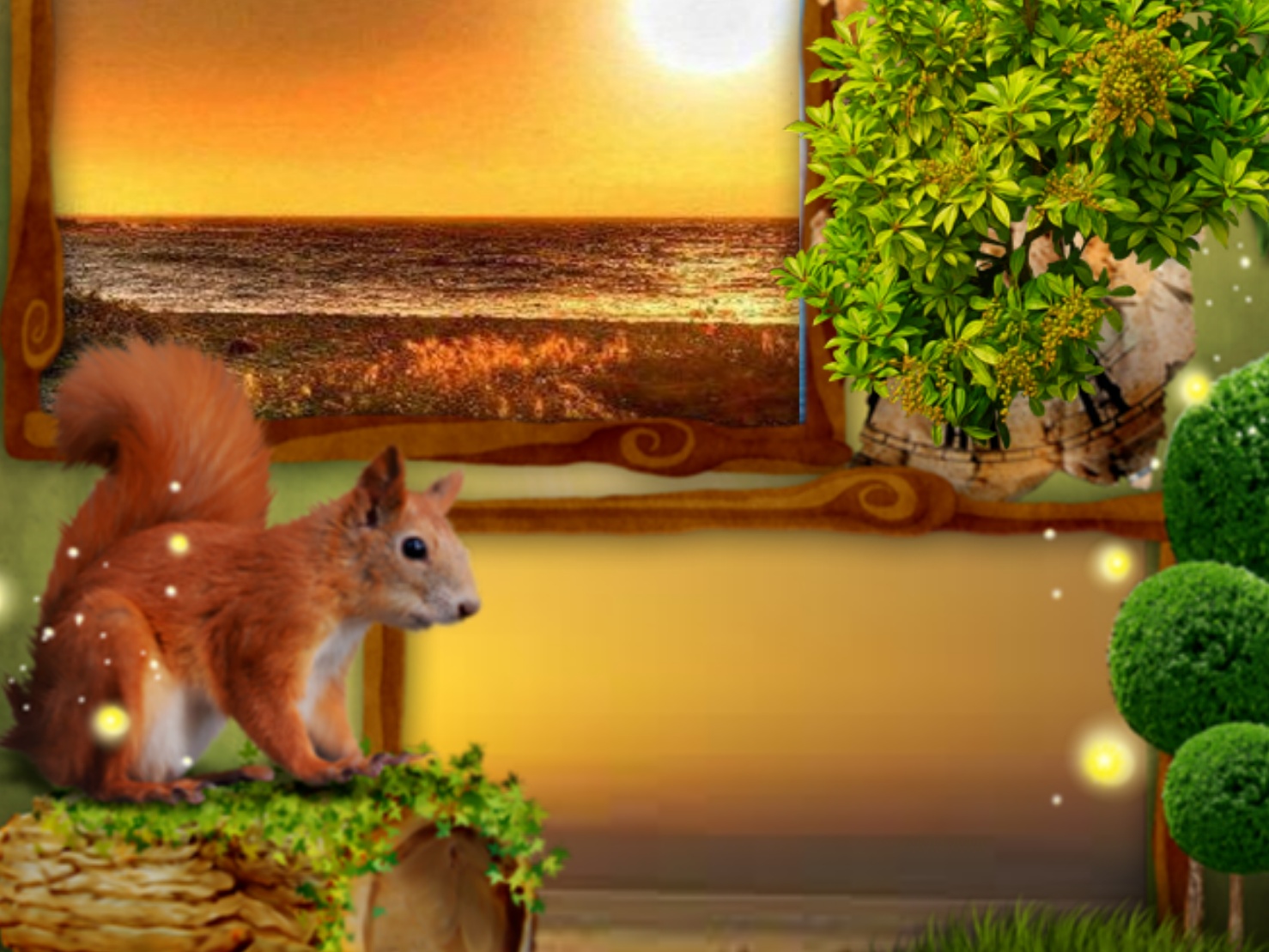 Emily50's Kids Frames - kids nature sunset - kids nature sunset