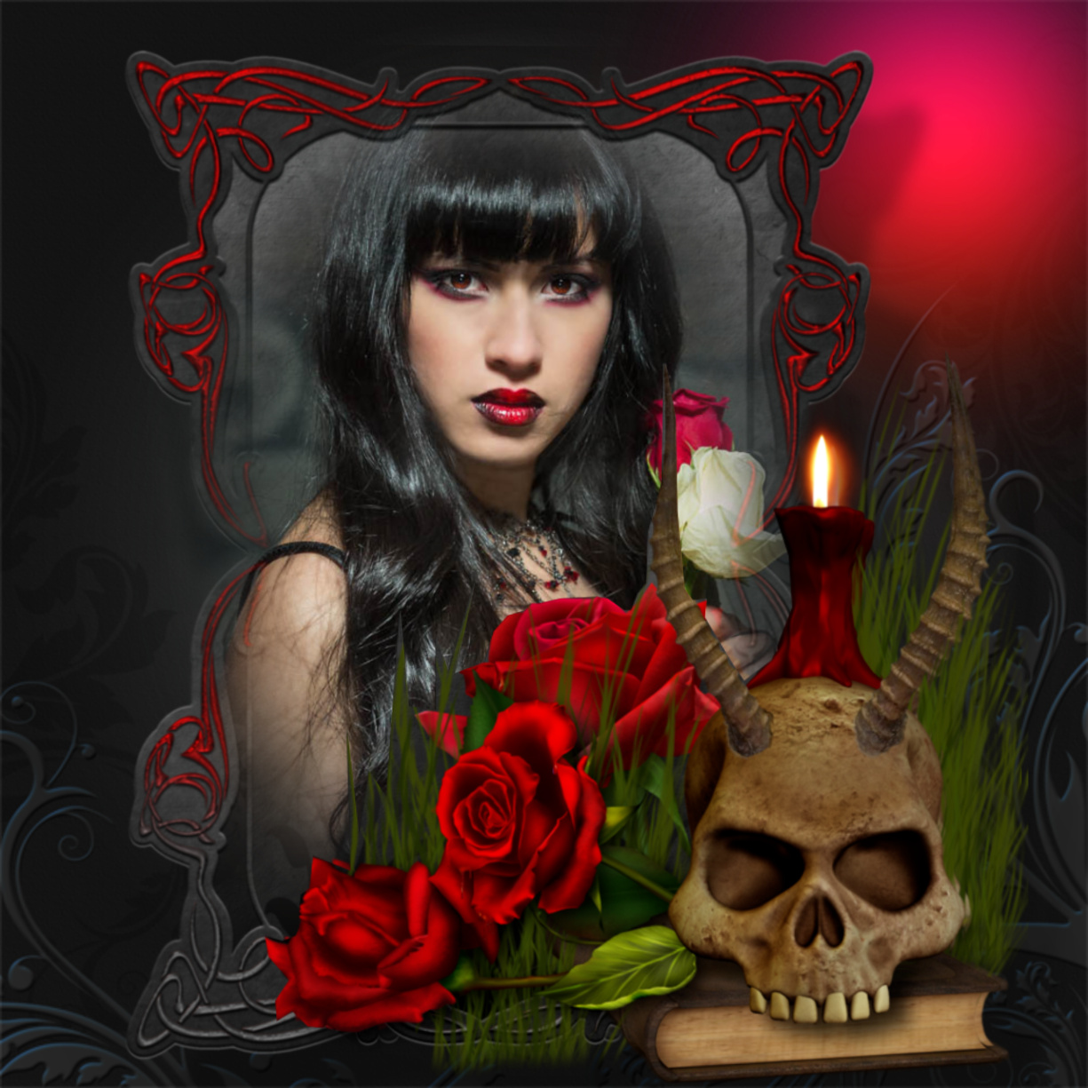 Nette's Goth, Punk and Emo Frames - 2018 - Steampunk Picture Frame ...