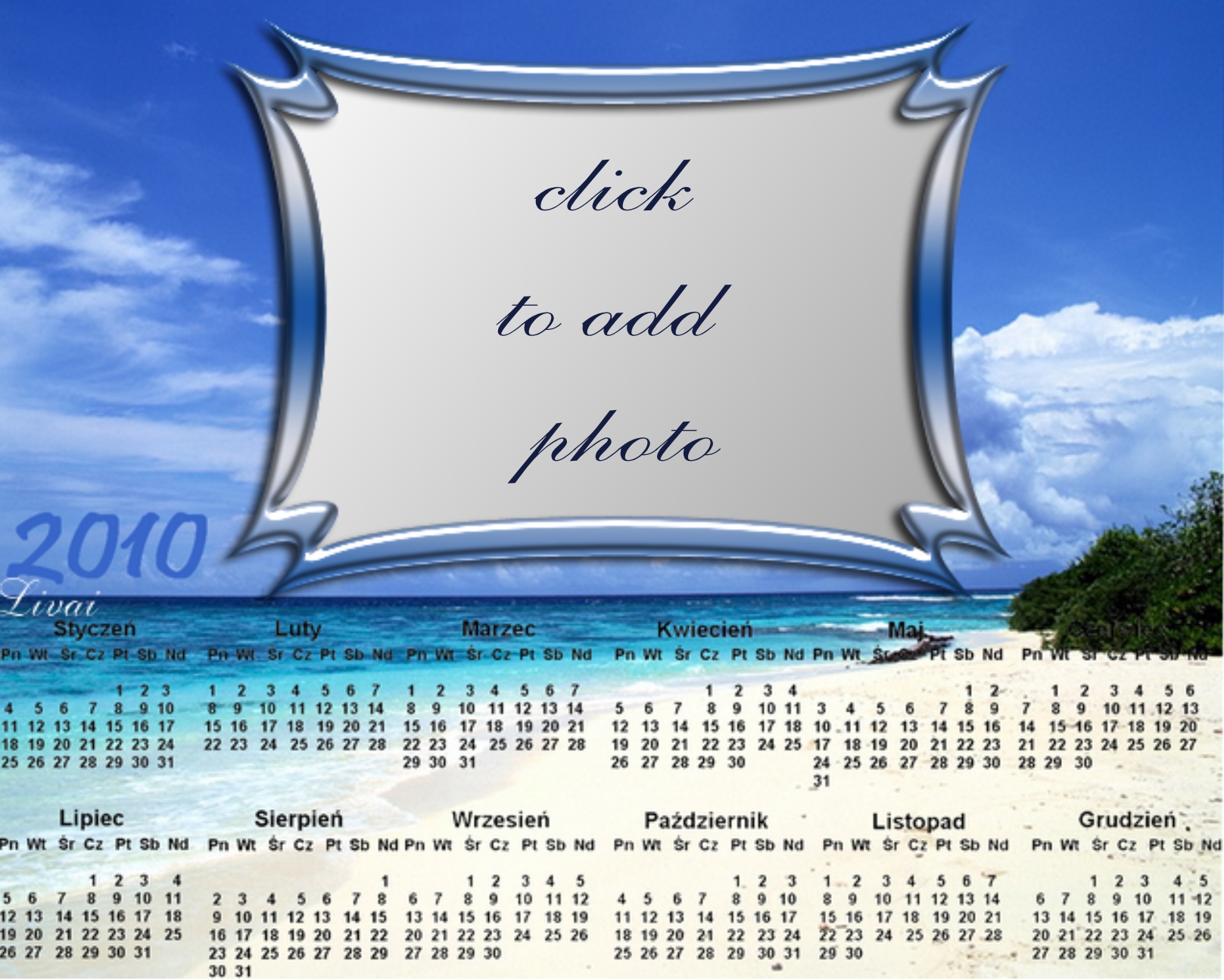 Obedaja's Calendar Frames - 2010 August - Kalendarz 2010 Obedaja ...