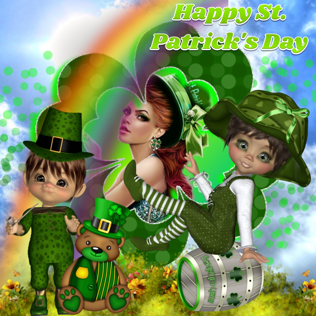 It'sMichelle's Kids Playing and Laughing Frames - St Patricks Day Kids Children - St Patricks ...