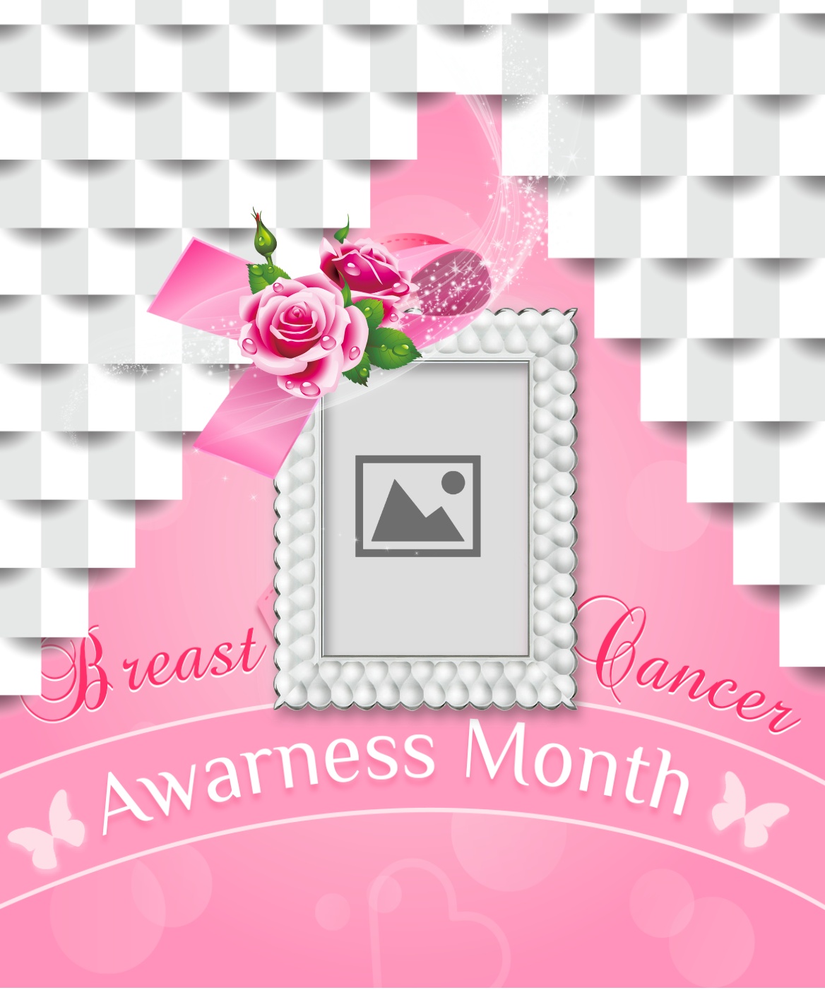 briggie's pictures frame - Autumn - breast cancer awarness - breast ...