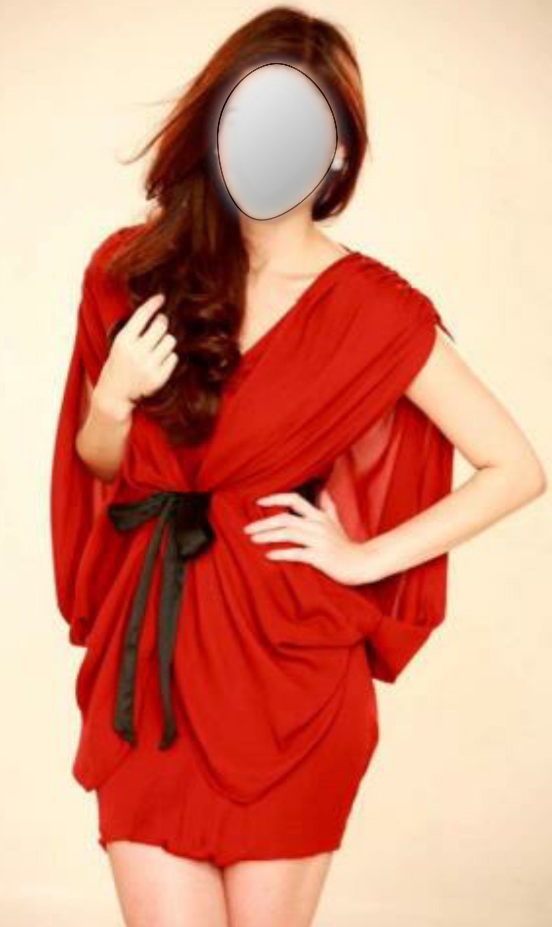 mamapets's Face Cut-Out Frames - 2012 October - Lady in Red - Lady in ...