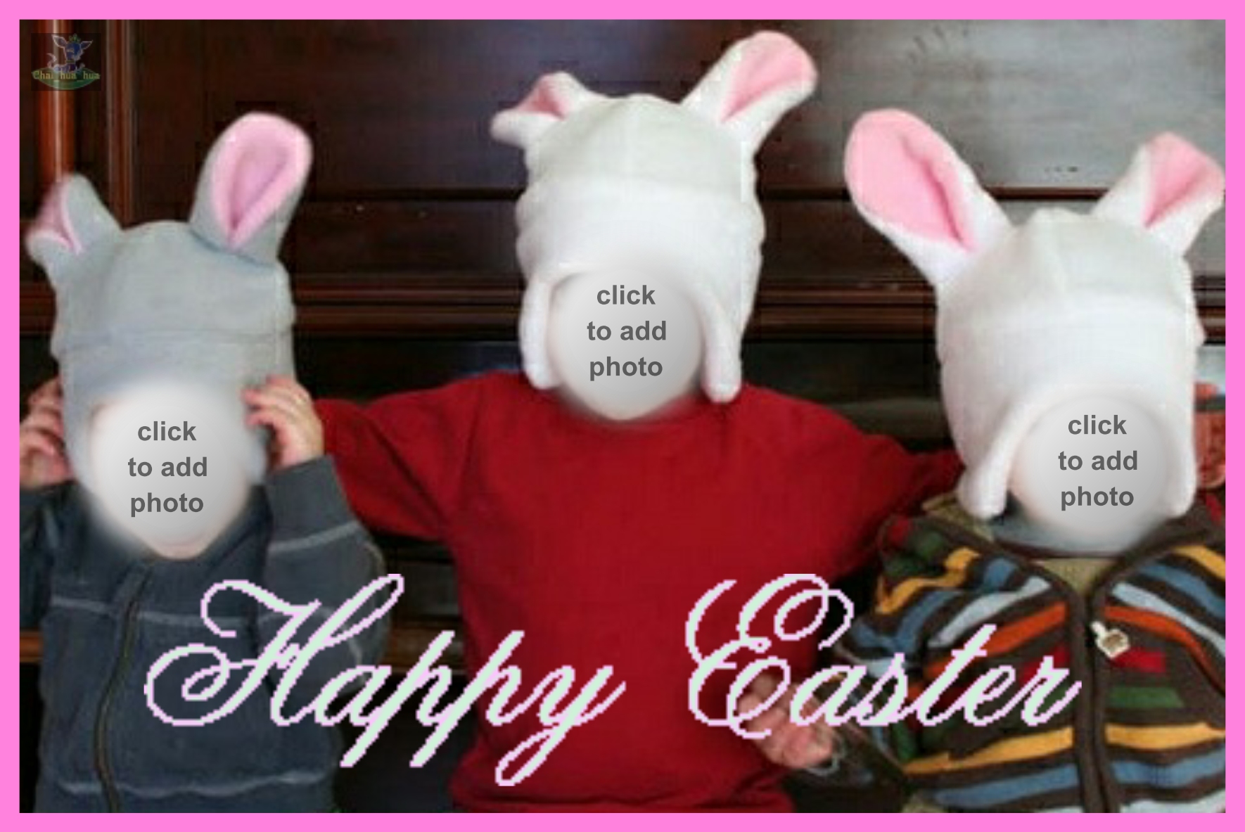 Chai_hua_hua's Easter Sunday Frames - 2009 March - 3 Kids Easter Bunny ...