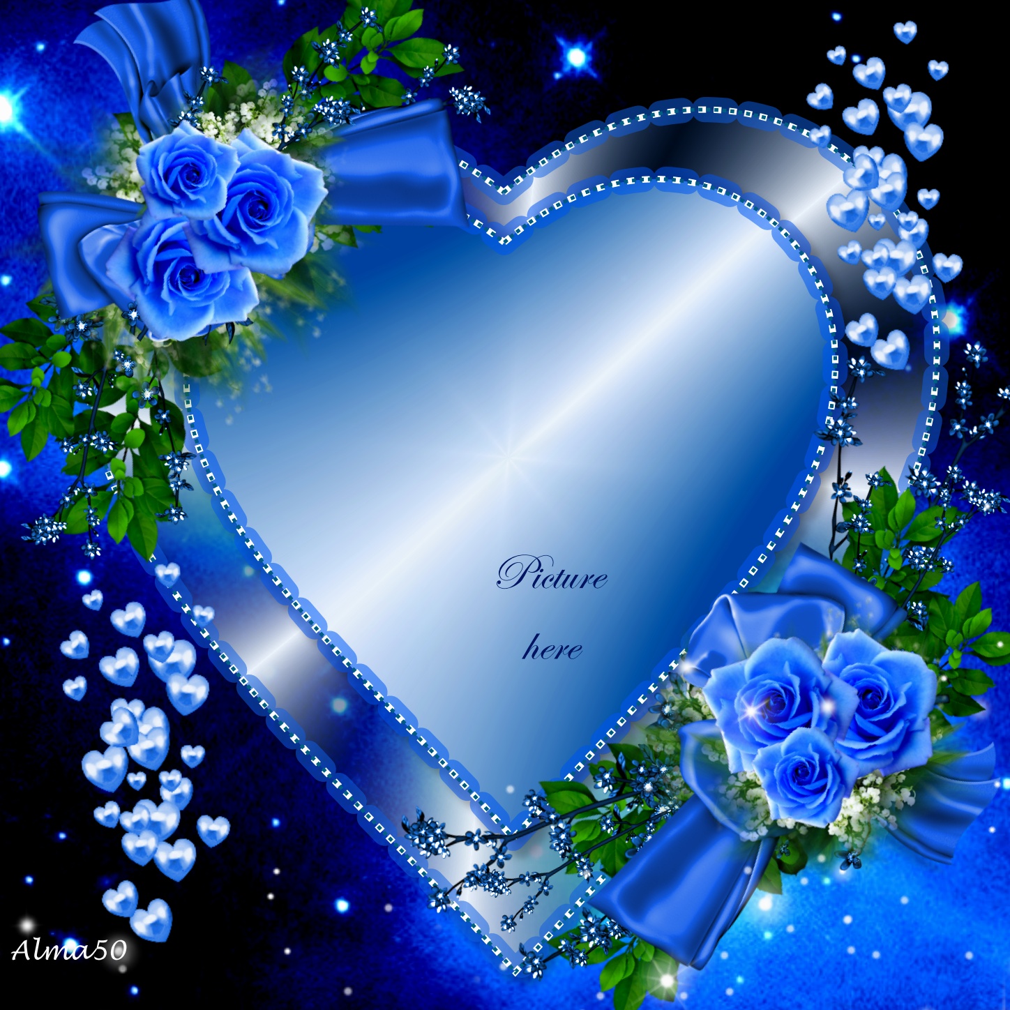 alma50's Picture Frames - 2013 June - Blue Heart Alma50 picture Frames ...
