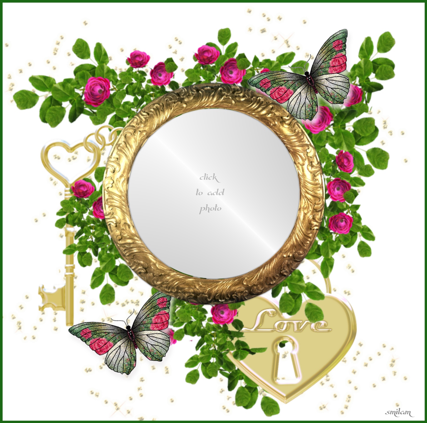 Smilams Picture Frames Kimi Frames Key To My Heart Floral Frame