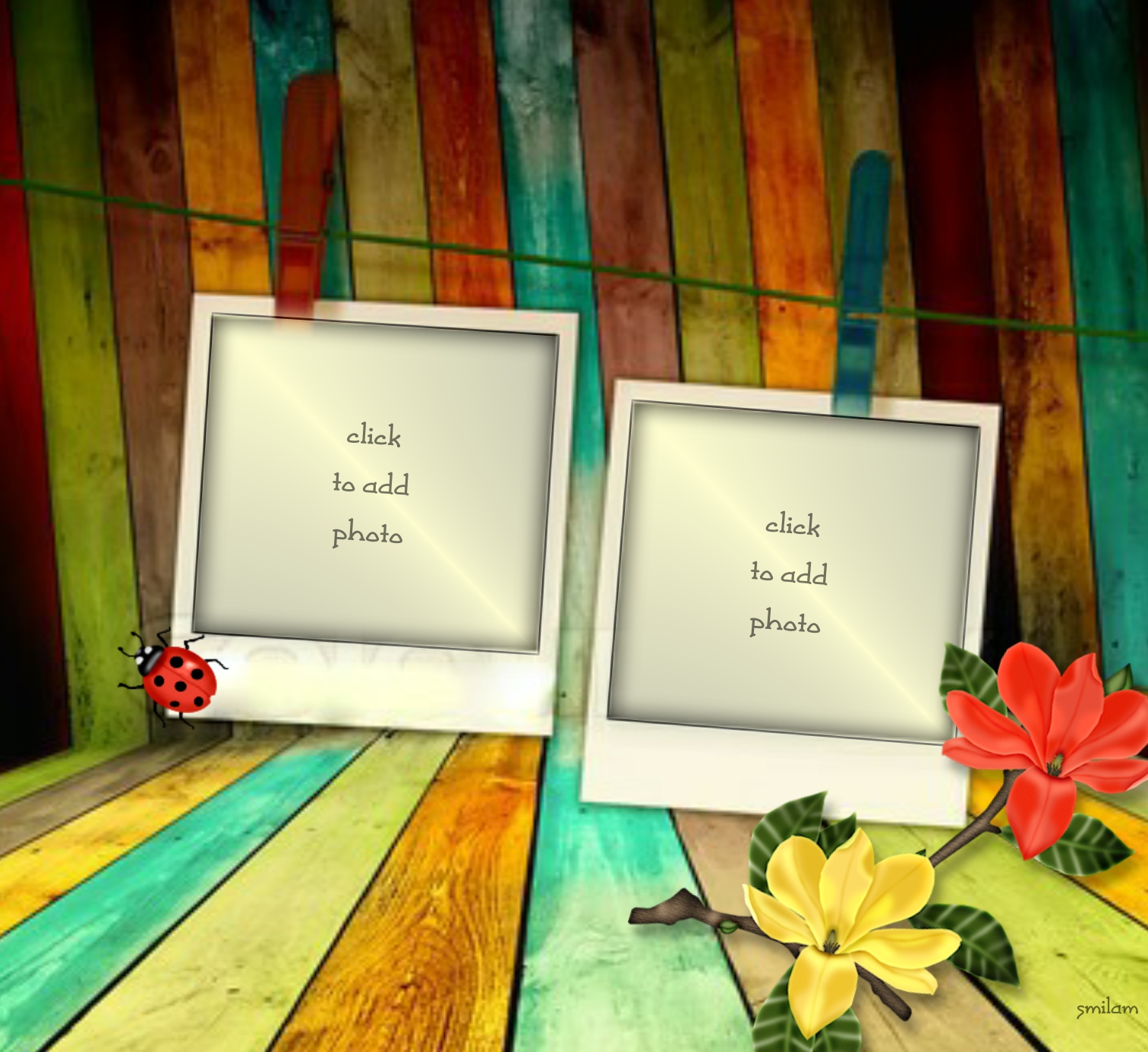 smilam's Photo Album Frames - Country Clothesline Photo Frame - Country ...