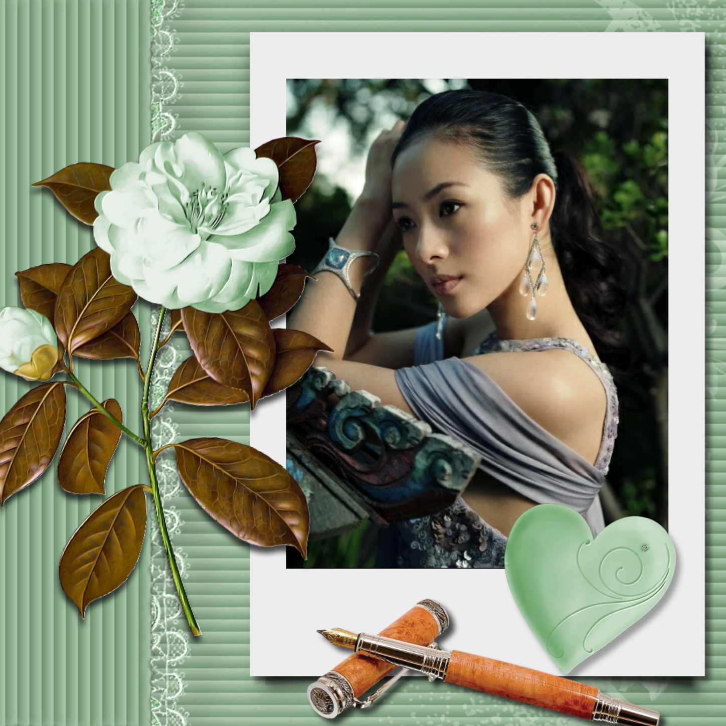 Elizabeth's STATIONERY & BOOKS 📚 - Green Rose Stationery Elizabeth ...