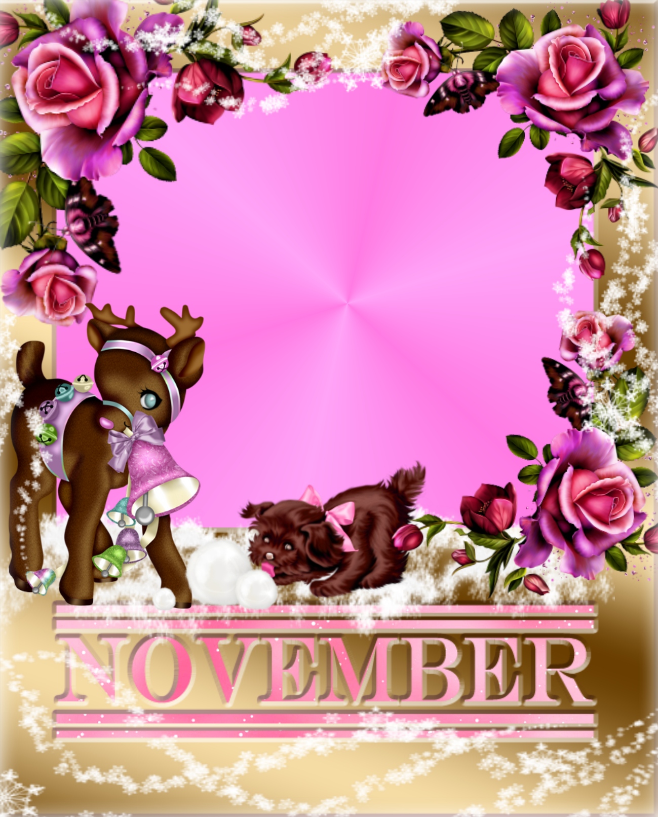 Sinnlich's ME! Frames - Winter Monats Frames - November Pink Sinnlich ...