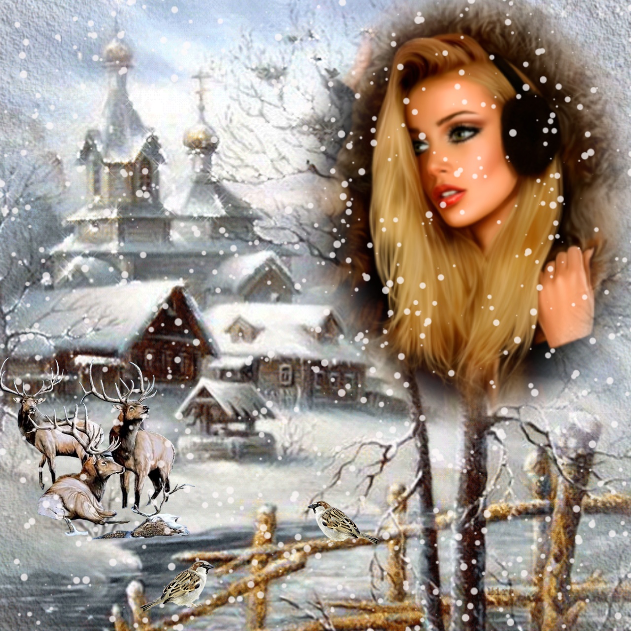 Nette's First Day of Winter Frames - Winter2019 - Snowy Winter Winter ...