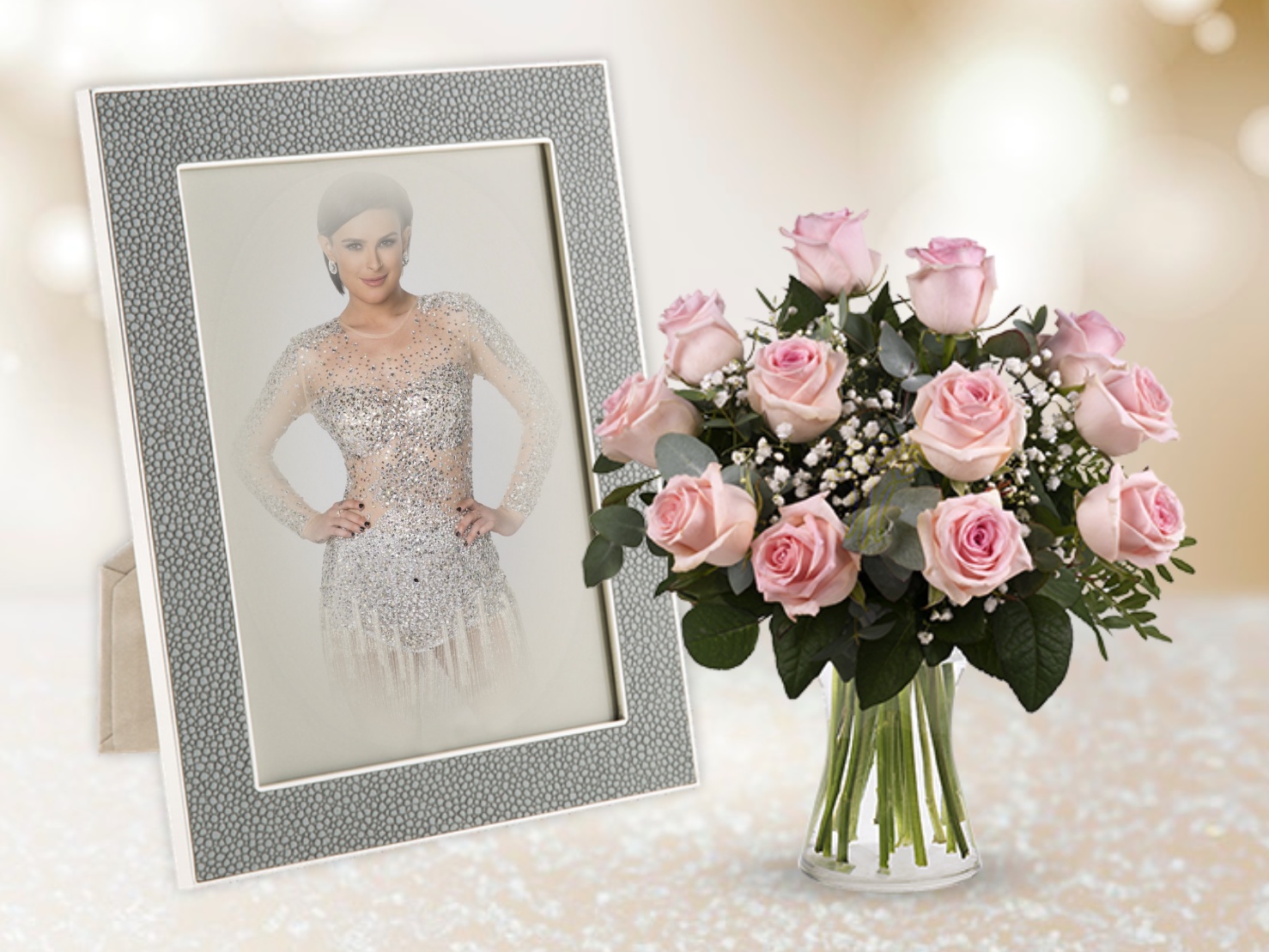 Jezebel64's Floral - Bouquet Pink Rose Picture Frame Jezebel64 Have A ...