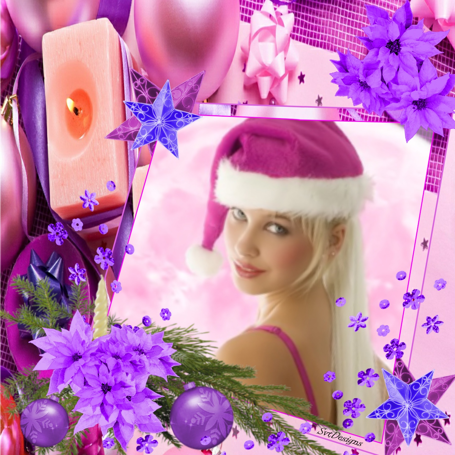 100Wishforyou's Christma Frames - 2011 November - Purple Christmas ...