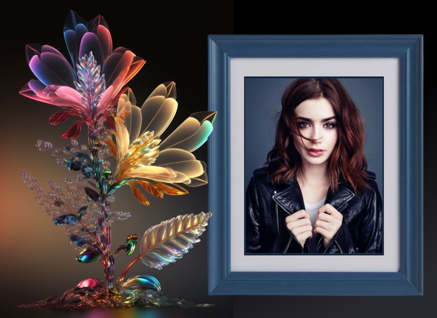 Nette's Flower Frame - Single Flower Frame Picture Frame Nette - Single ...