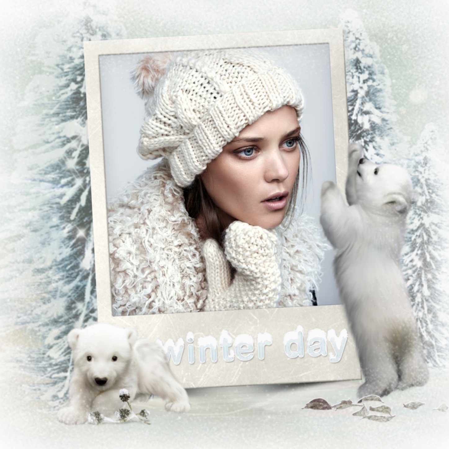 Jezebel64's Winter - Winter Jezebel64 Polar Bear Pine Tree Snow ...