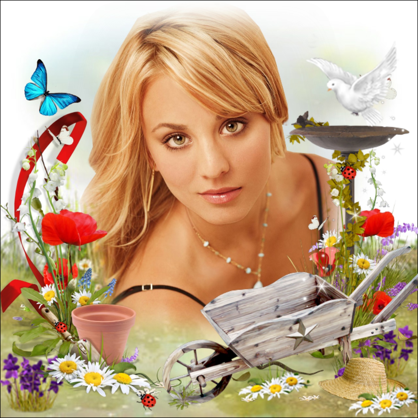 Nette's Girly Girl Frames👩‍🦳 - Gardening Time imikimi Rock FrameSpring ...