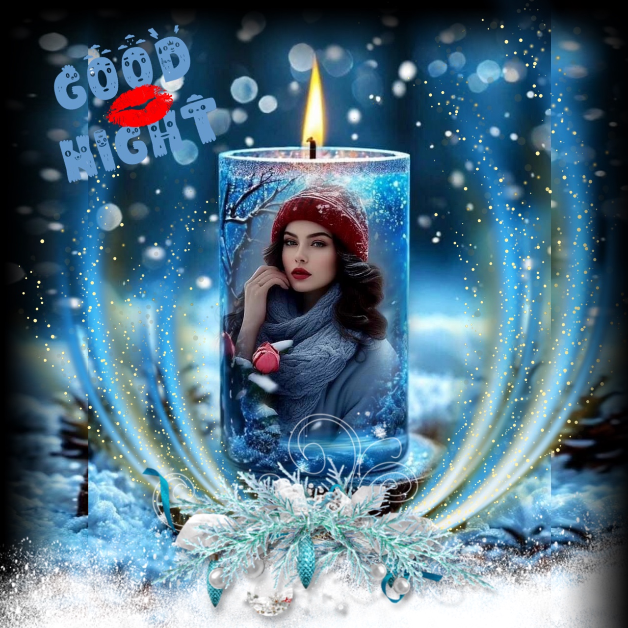 Wienie Coppen's Flowers,Goodnight,Sunset - candle goodnight winter ...