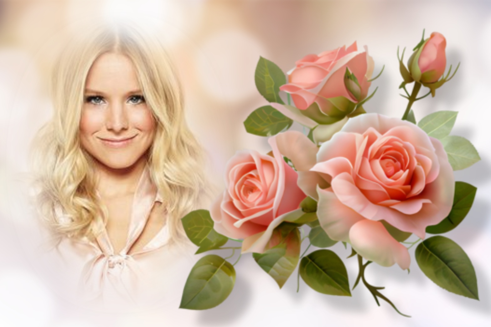 Jezebel64's Floral - Pink Rose Thinking Of You Portrait - Pink Rose ...