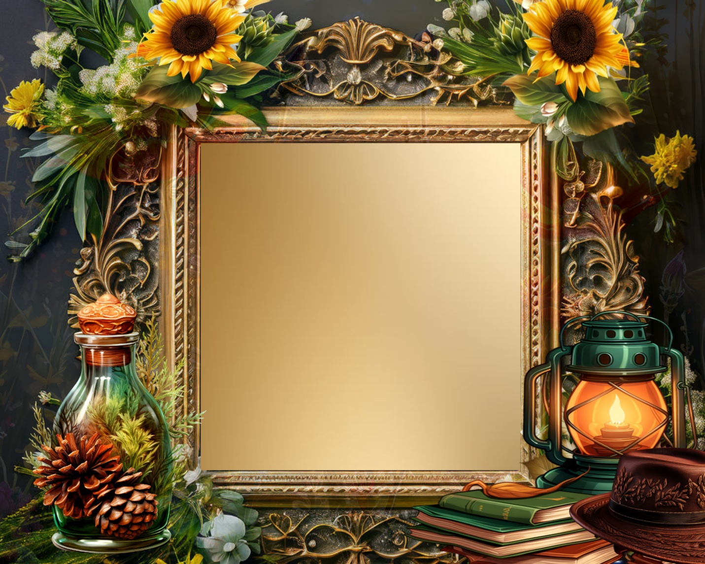 Emily50's Nature - Summer day - Nature Frame FlowersSunflowers - Nature ...