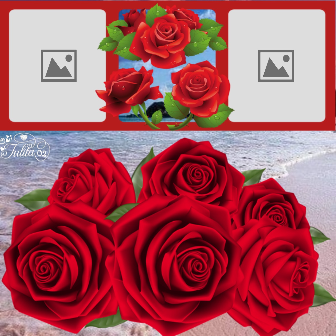 Julita02's VARIOUS- VARIAS - double frame roses Julita02 - double frame ...