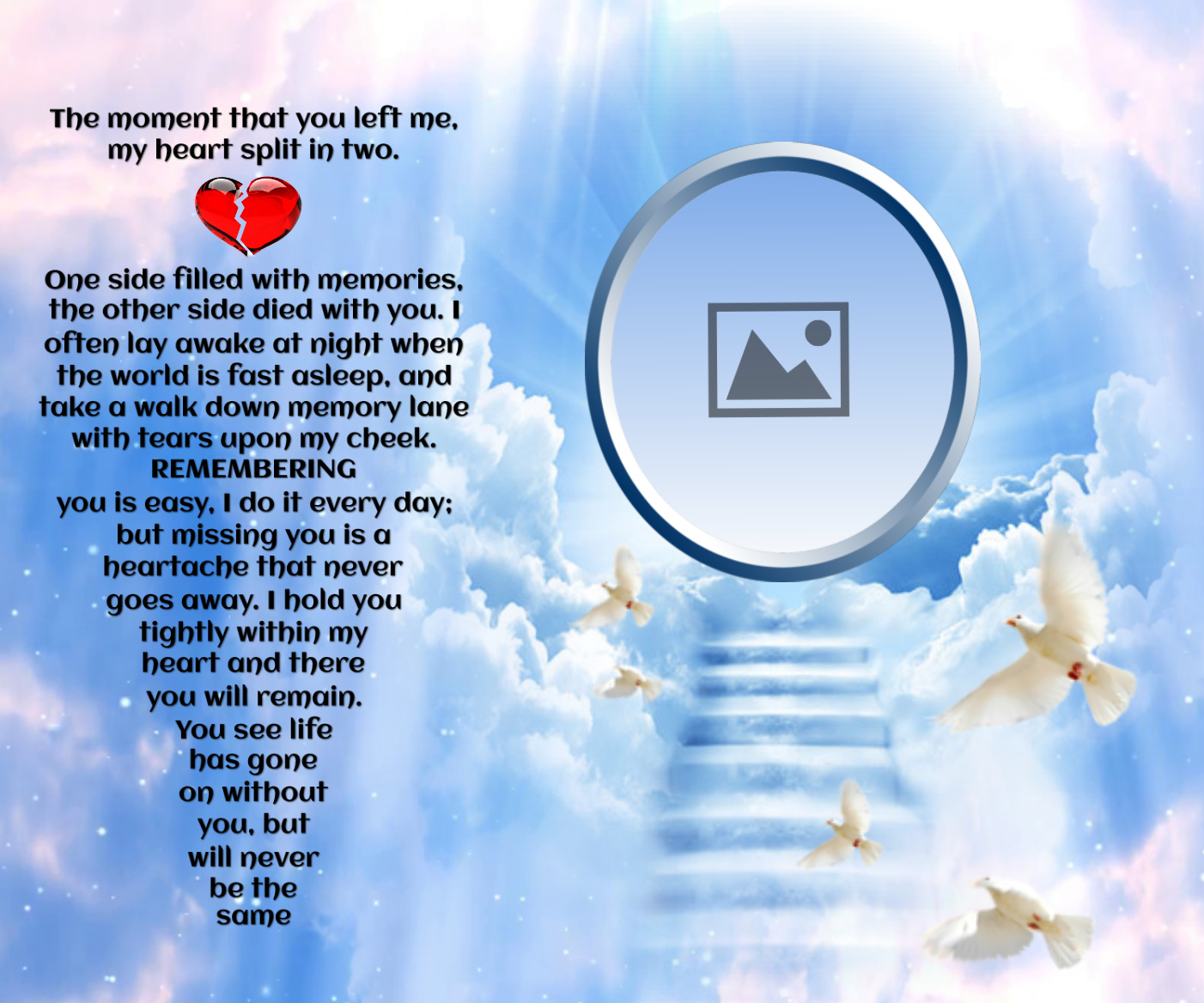 pussycatlady22's In Memory Of... Frames - 2018 February - In loving ...