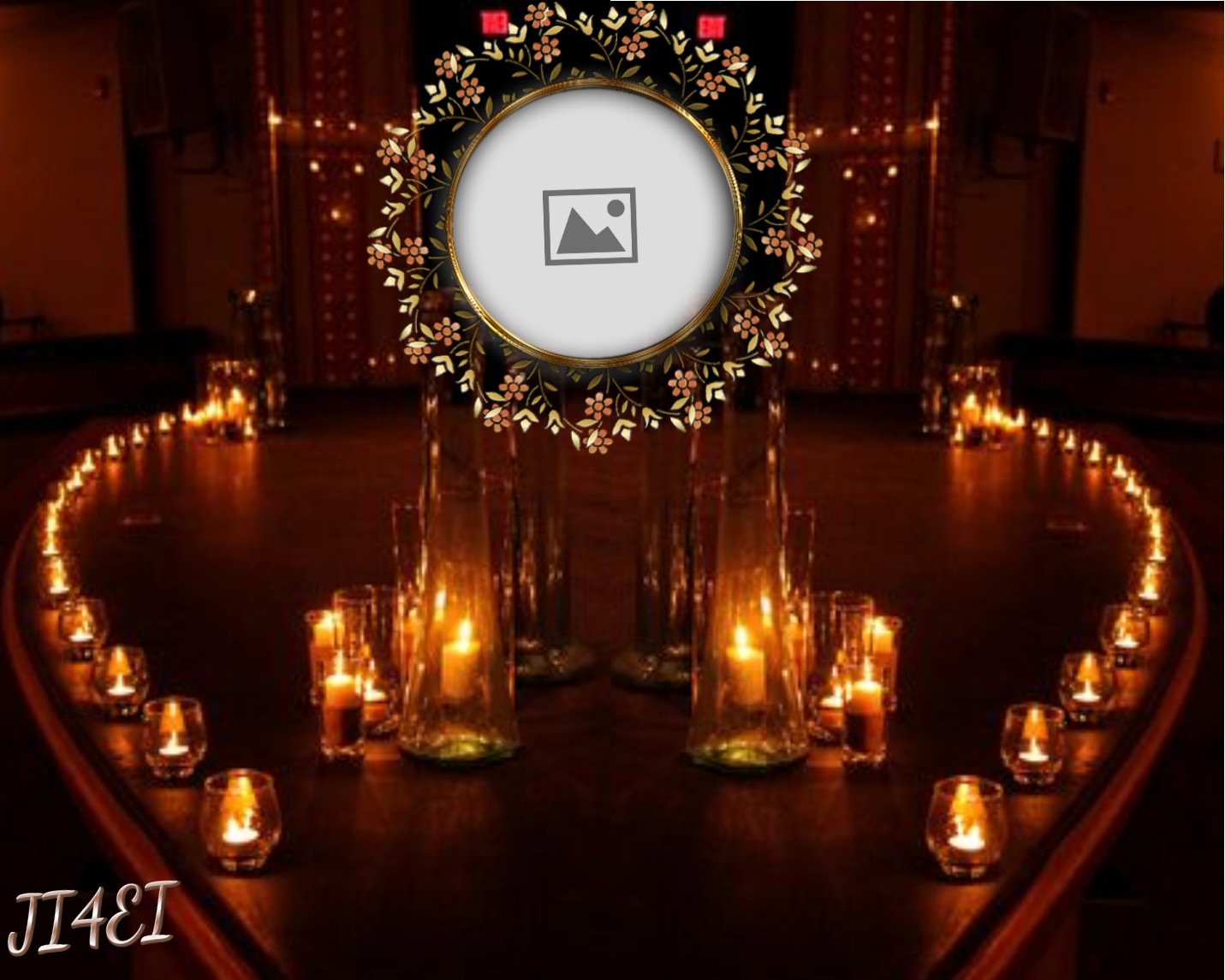 unitedheart's # Frame 1 # - # Silver frame with red roses # - Ring of ...