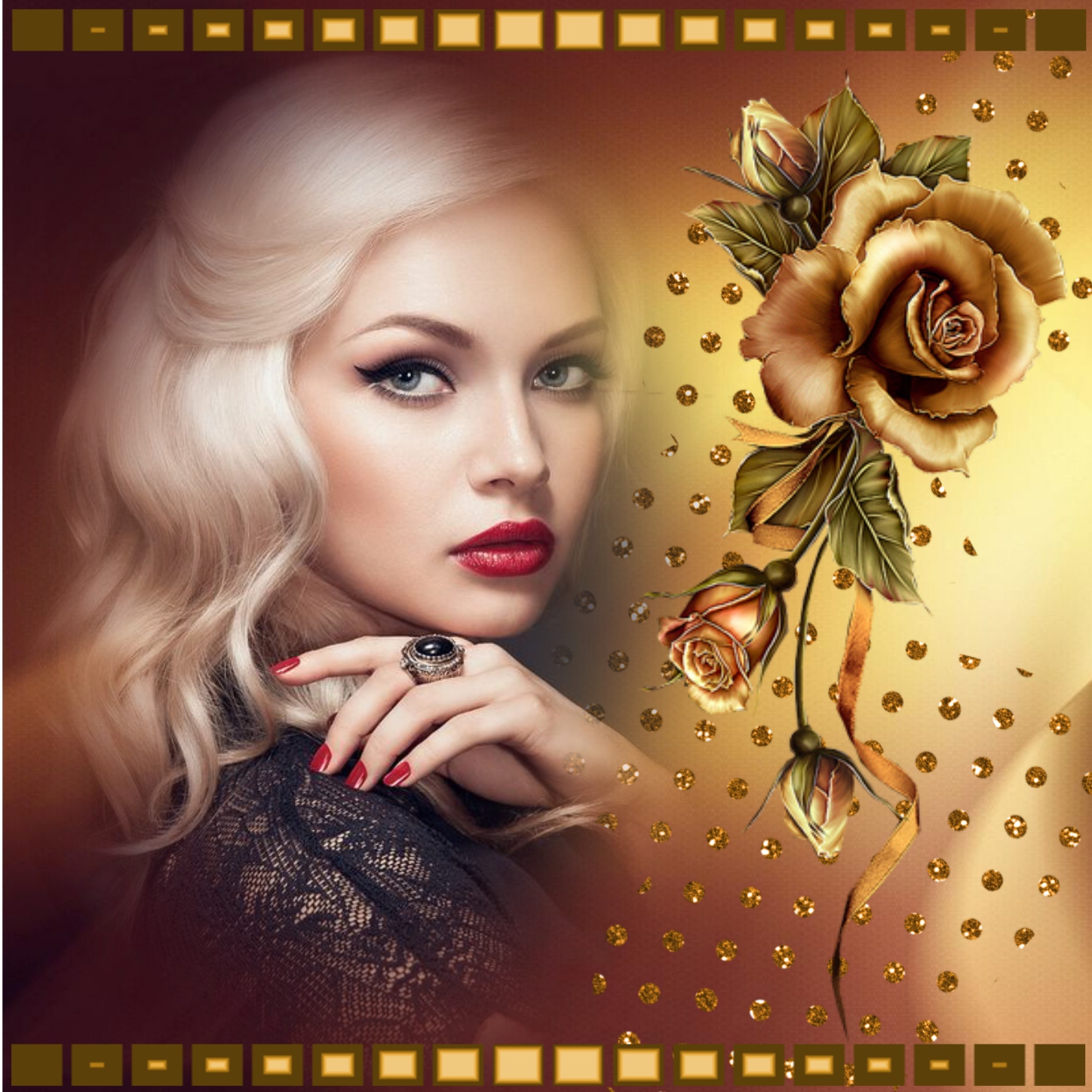 Nette's Girly Girl Frames👩‍🦳 - Golden Girl nette Imikimi Rock Frame ...