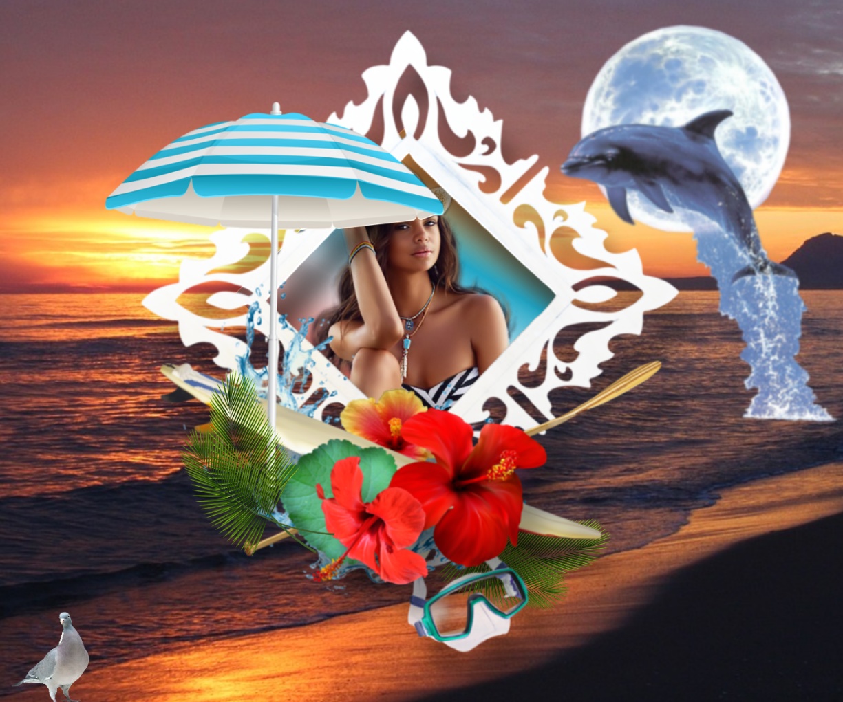 It'sMichelle's SUMMER FRAMES - Summer Ocean Nature - Summer Ocean Nature