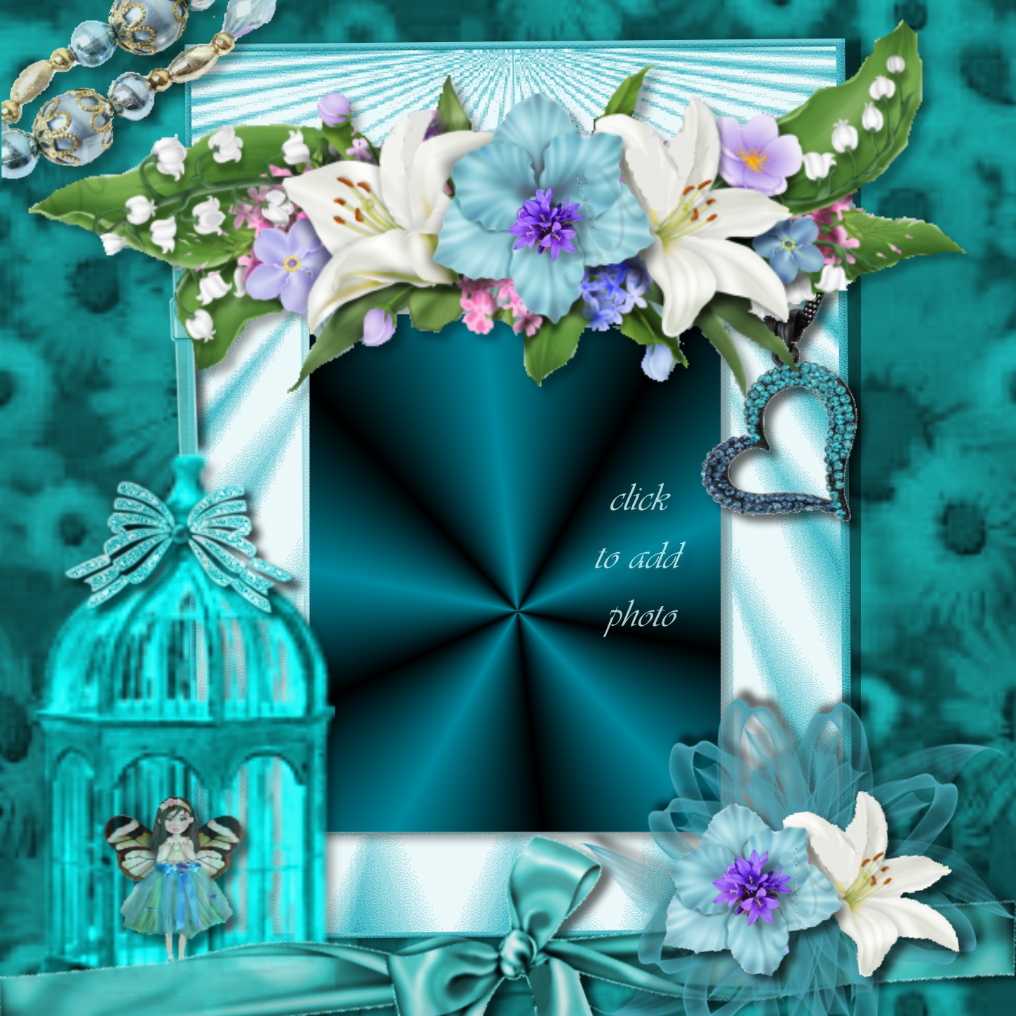 marialedesma1958's Girly Girl Frames - 2012 August - Turquoise Frame ...