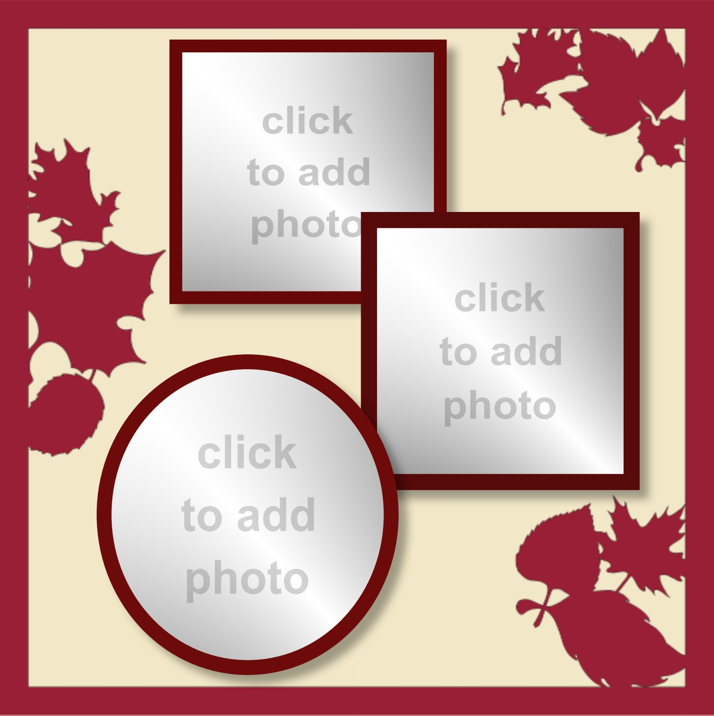 smilam's Photo Album Frames - Fall Frame - Fall Frame. Three frames in ...