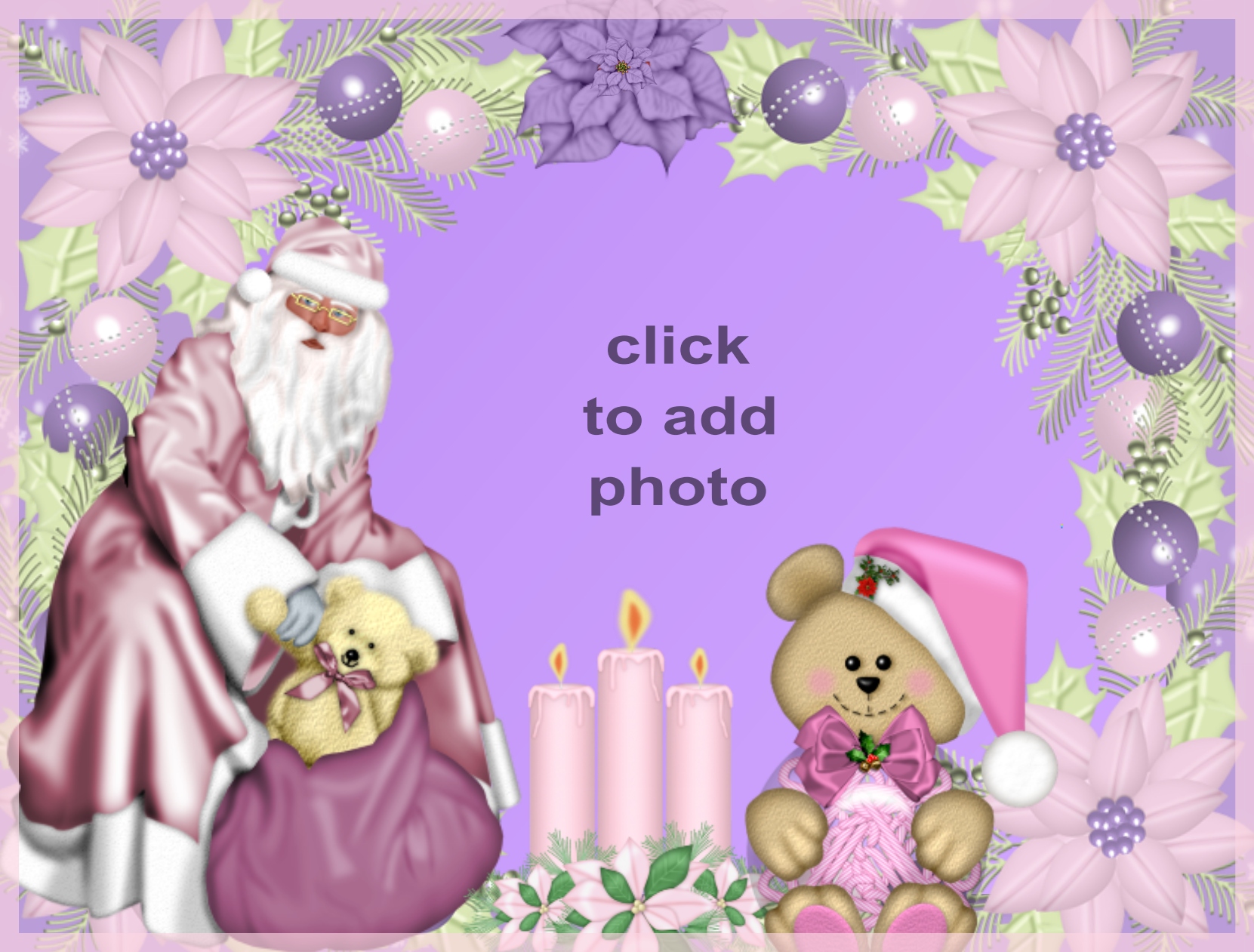 Sinnlich's Christmas Frames - 2009 November - Pink Santa Sinnlich ...