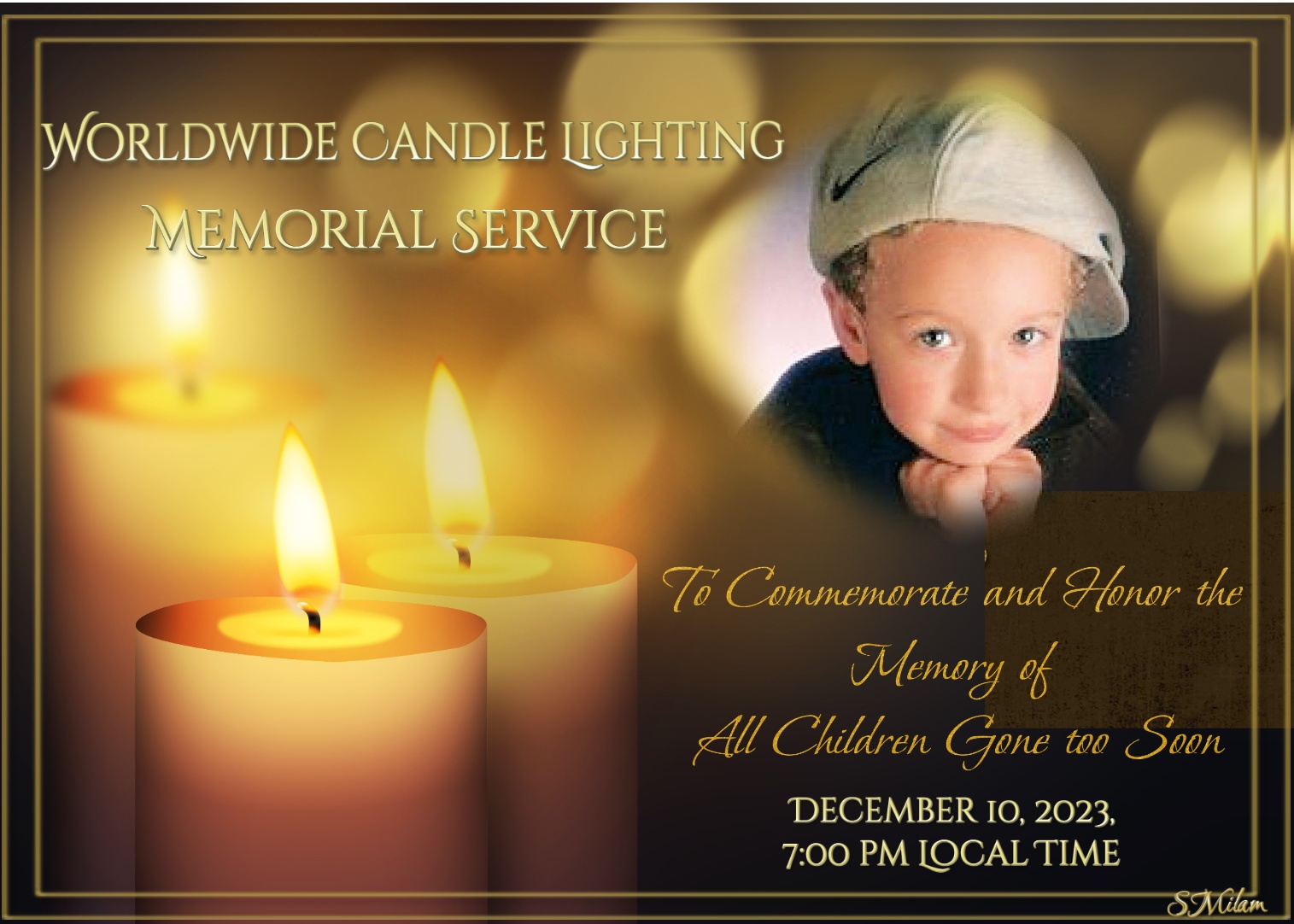 smilam's In Memory Of... Frames - In Loving Memory 2023 - Worldwide Candle Lighting Memorial ...